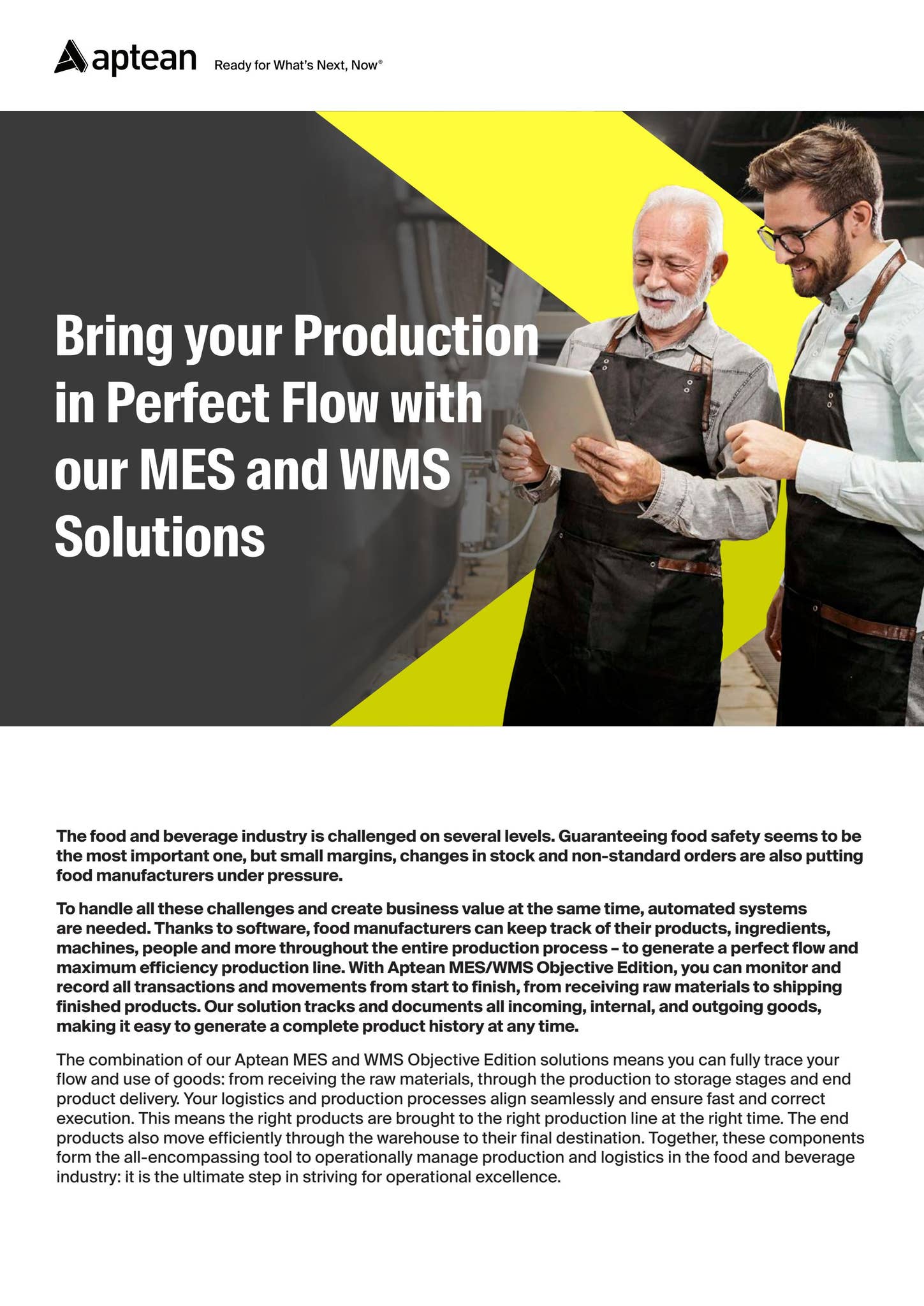 Aptean MES/WMS, Objective Edition: Bring your Production in Perfect ...