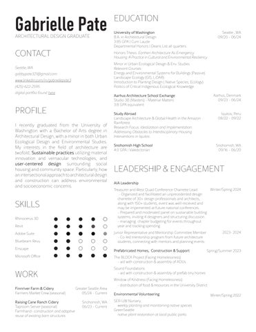 Gabrielle Pate Resume by gabbypate321 - Issuu