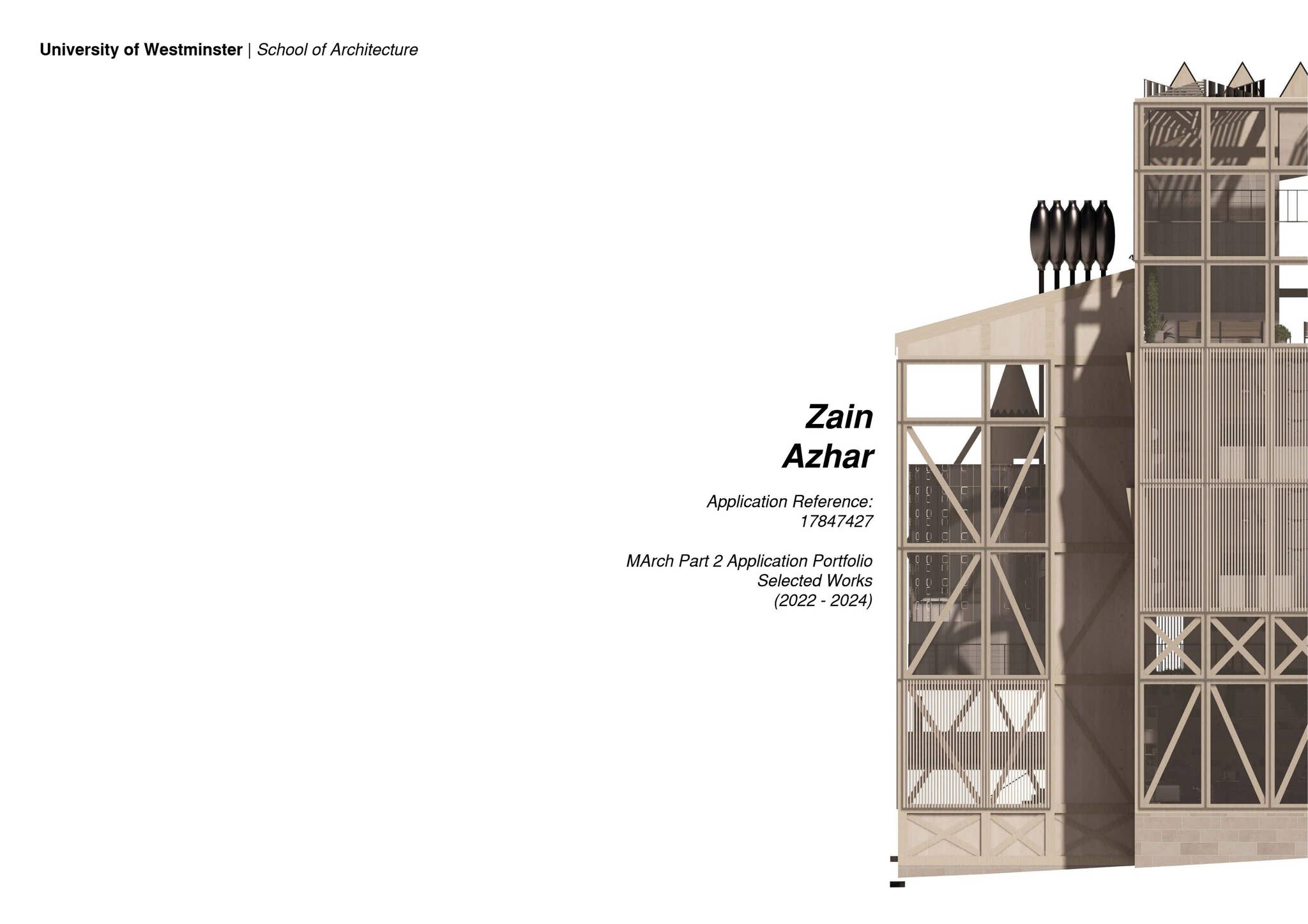 University of Westminster MArch Portfolio - Zain Azhar by Zain Azhar ...