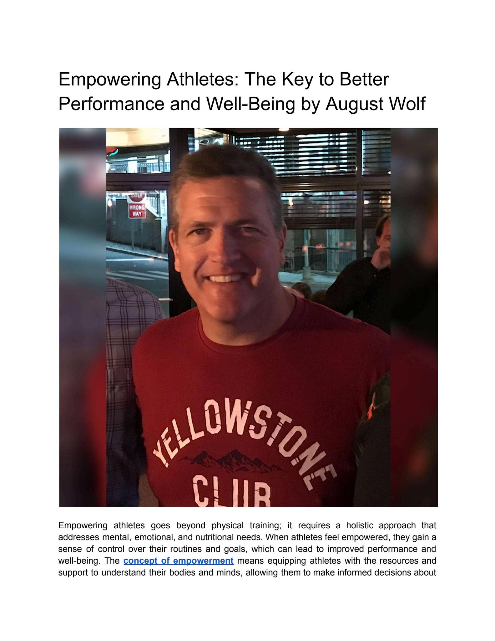 Empowering Athletes: The Key to Better Performance and Well-Being by ...