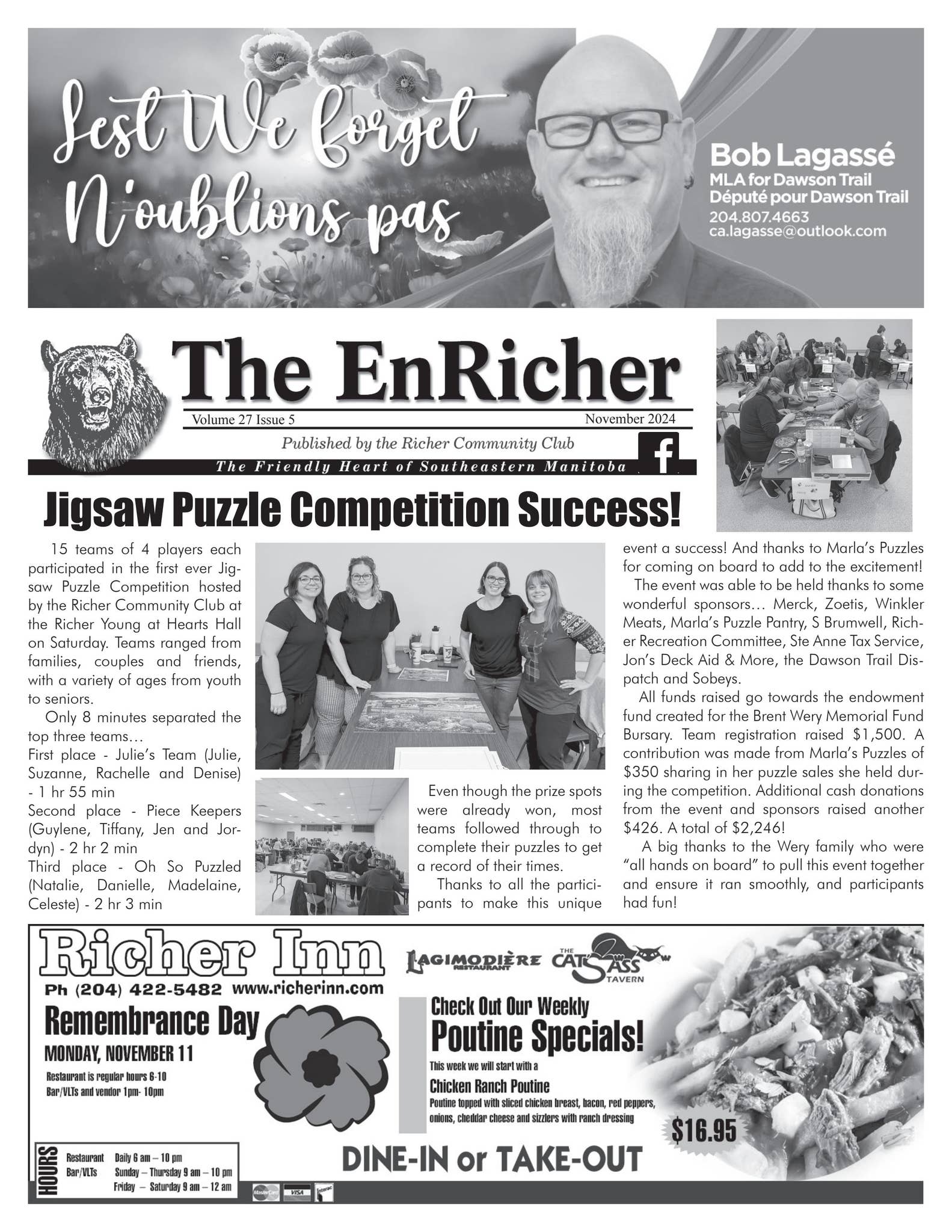 EnRicher November 2024 by The Dawson Trail Dispatch - Issuu