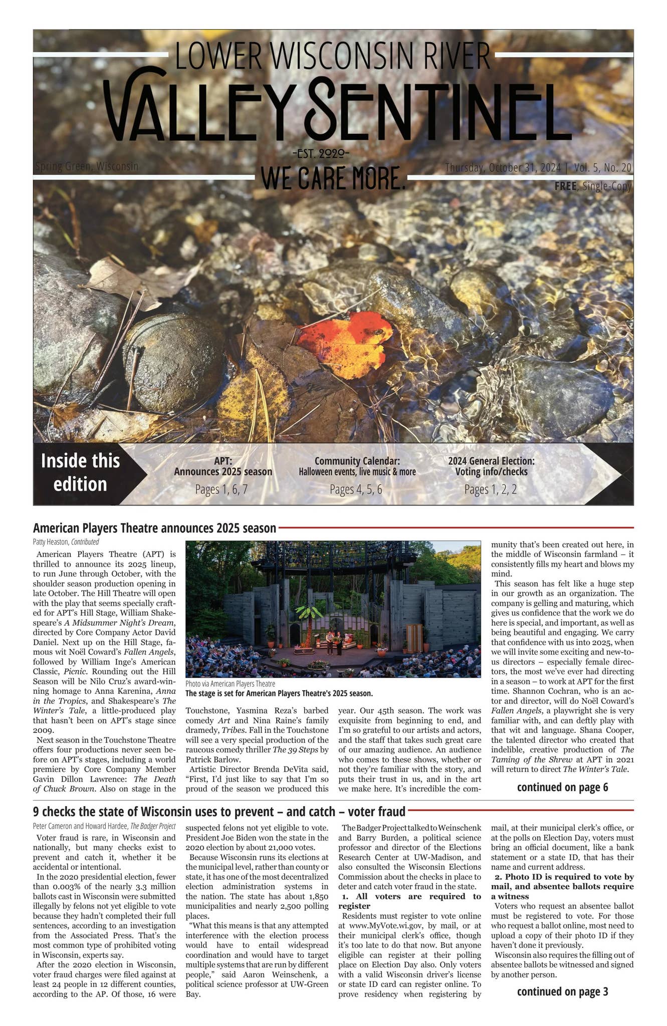 Valley Sentinel - 10-31-2024 by Valley Sentinel - Issuu