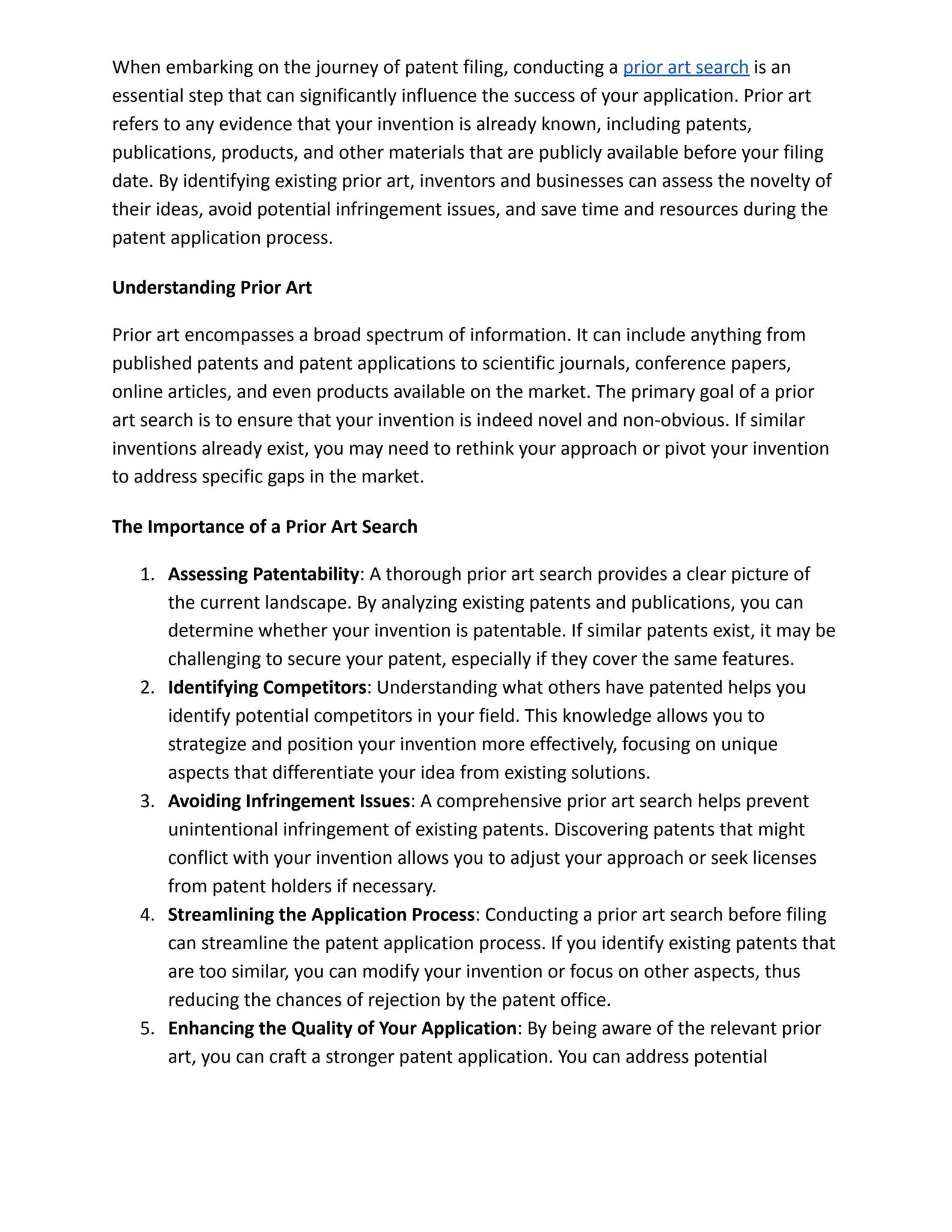 Prior Art Search_ Crucial for Successful Patent Filing by The Trademark Search Company - Issuu