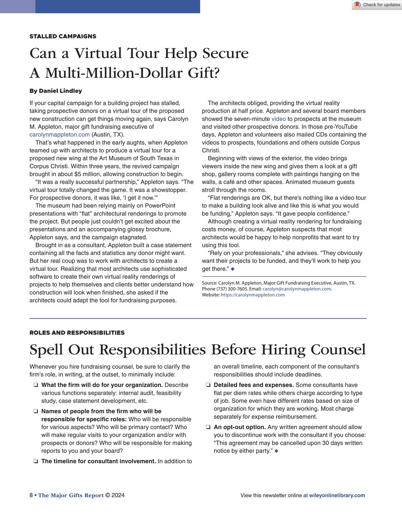 Wiley Online Library | Interview with Daniel Lindley by Carolyn M ...