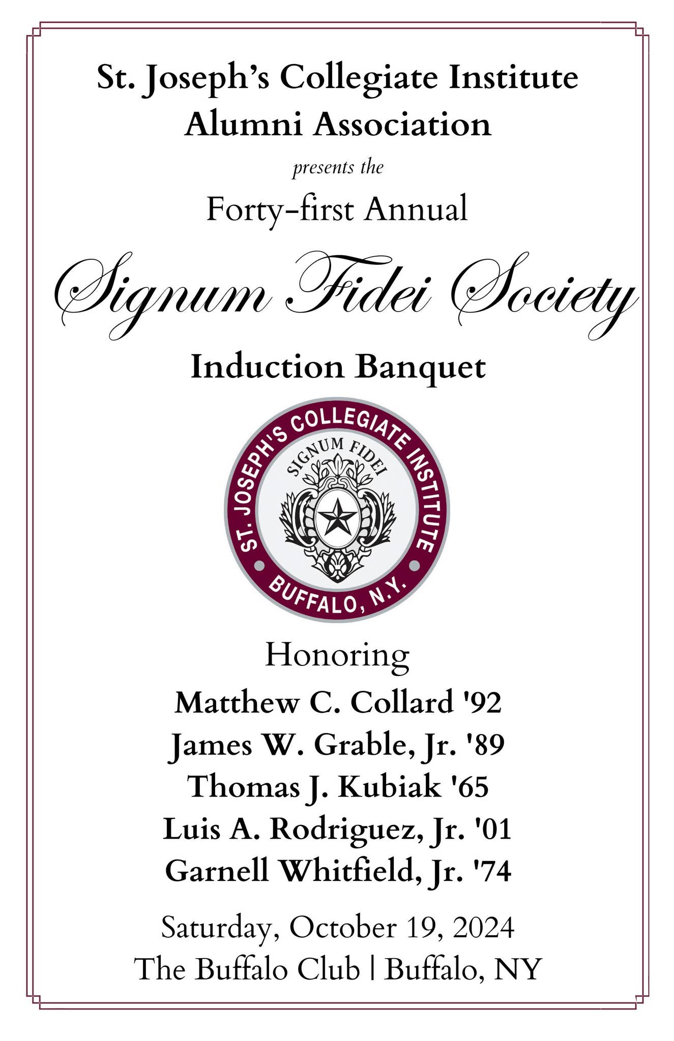 Signum Fidei Induction by St. Joseph's Collegiate Institute - Issuu