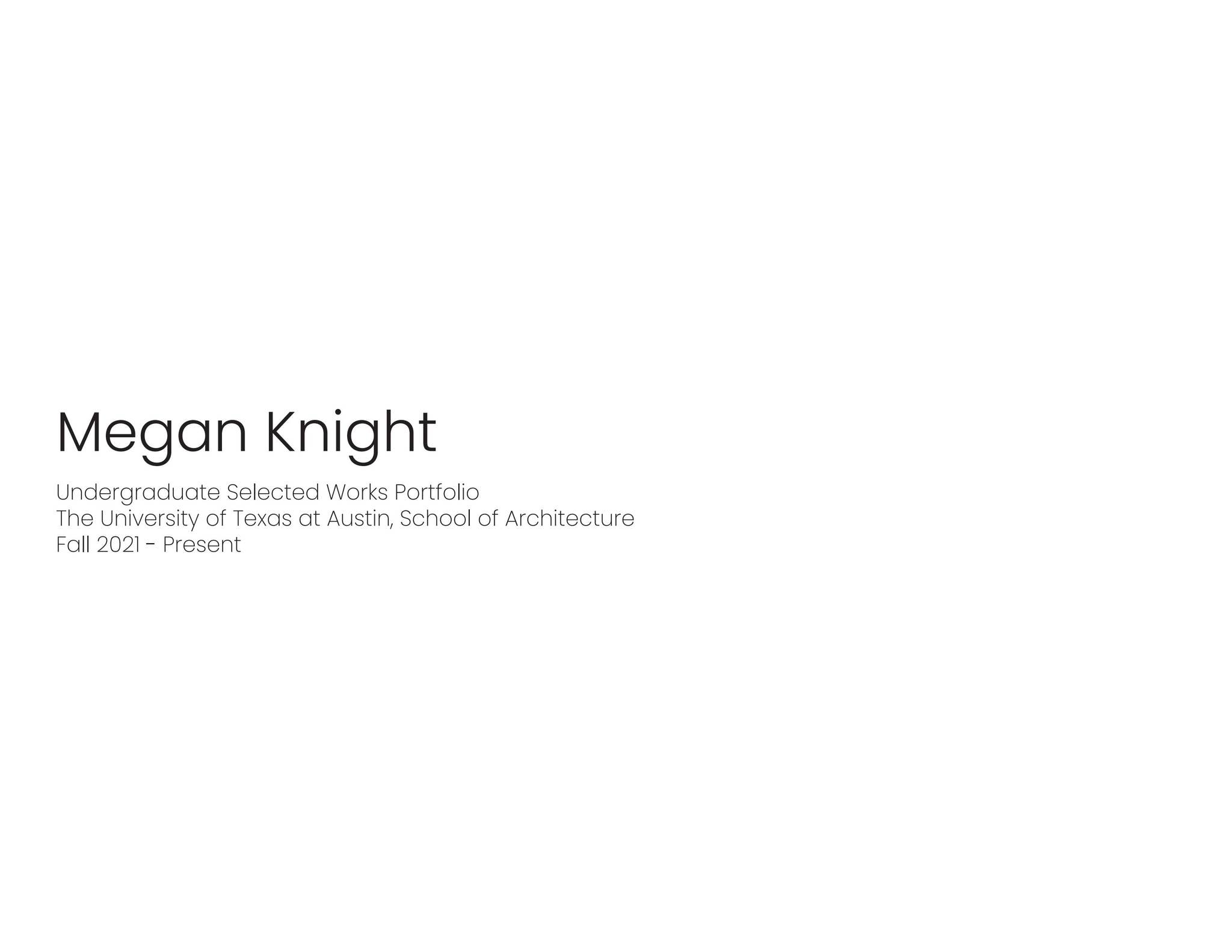 Megan Knight Portfolio by Megan Knight - Issuu