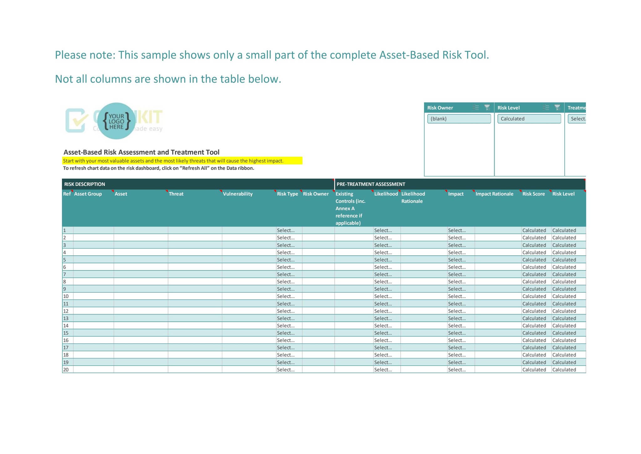 ISMS-FORM-06-1 Asset-Based Risk Tool by CertiKit Limited - Issuu