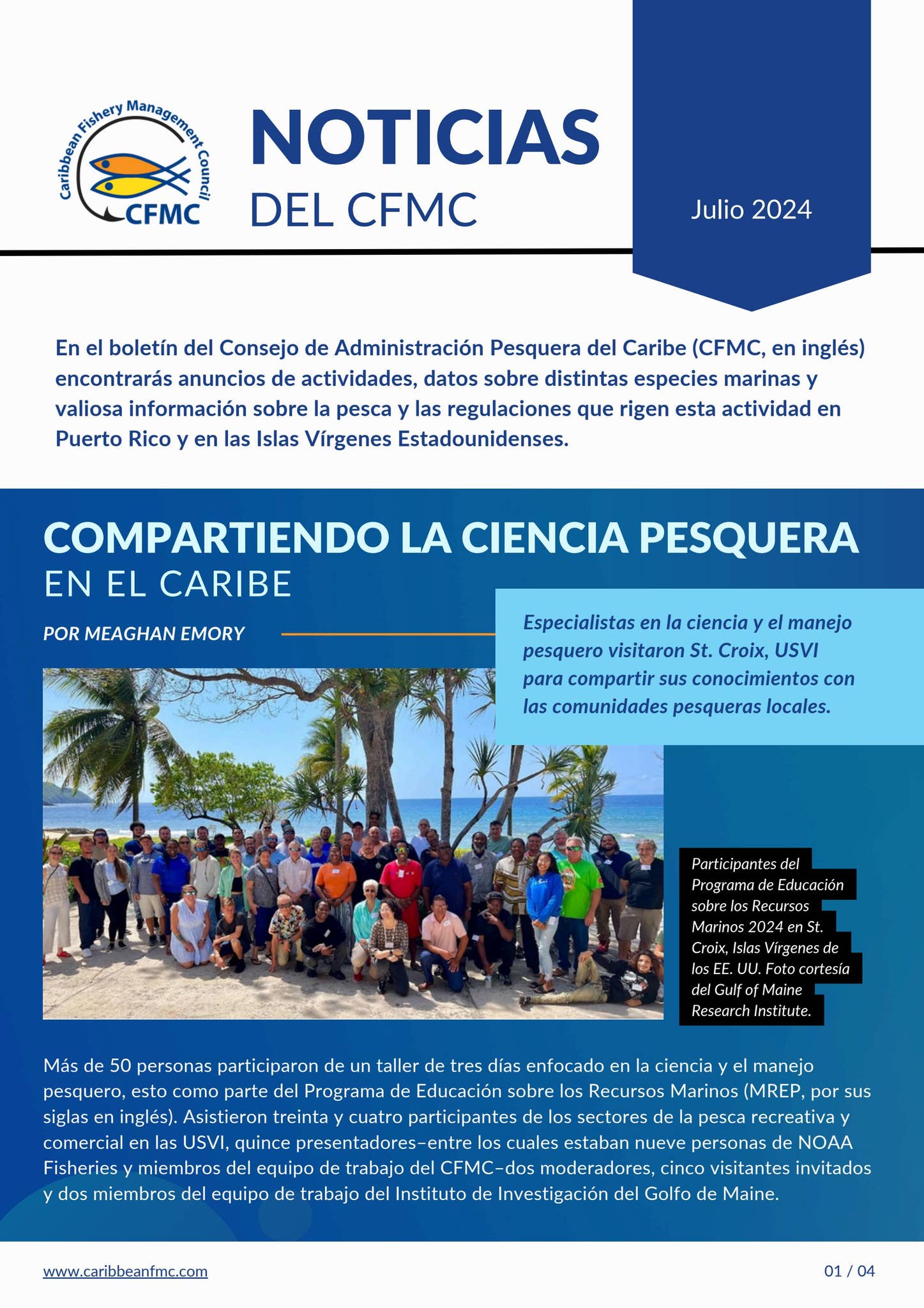 Noticias del CFMC (julio 2024) by Caribbean Fishery Management Council ...