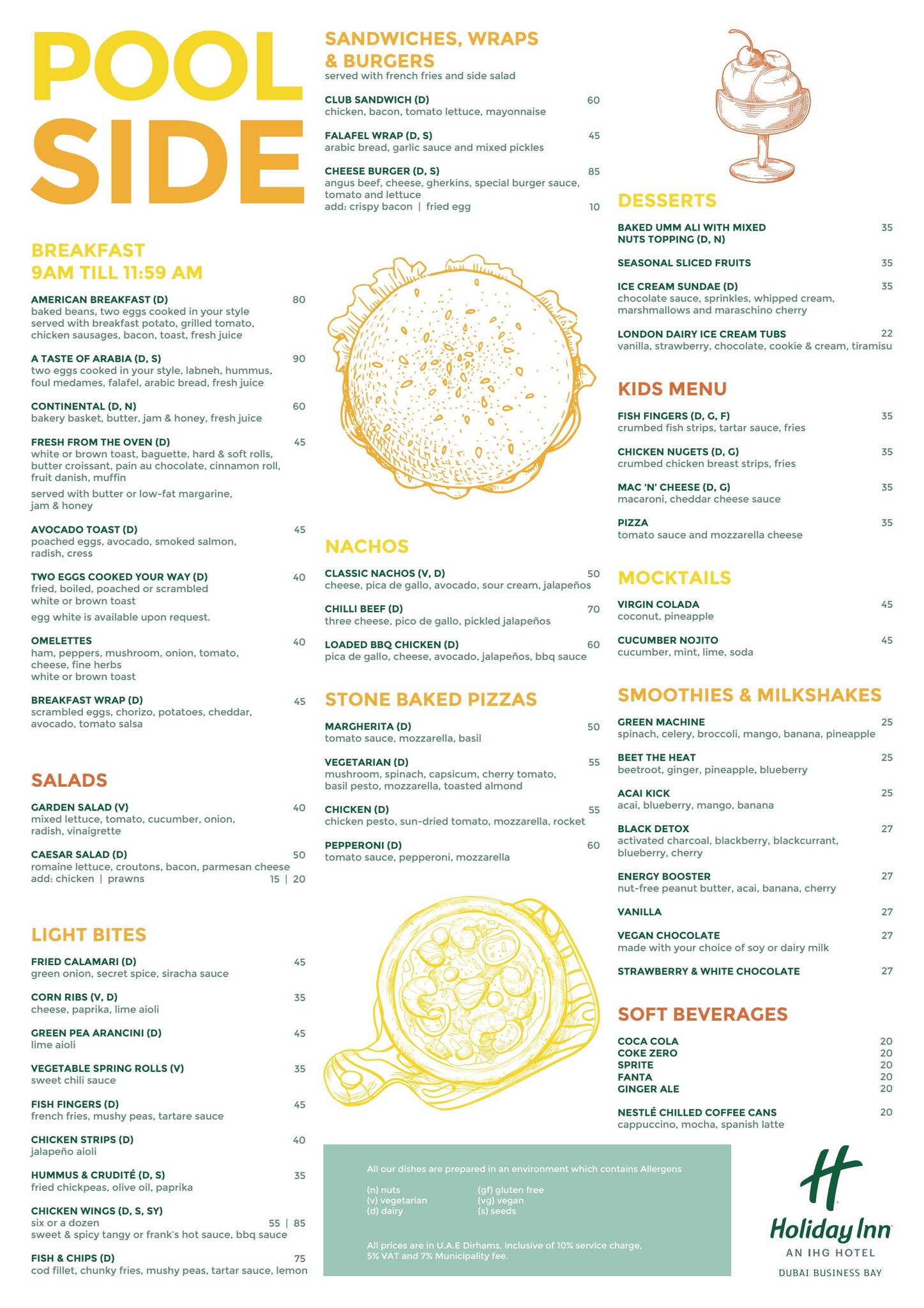 Pool Bar Menu by holidayinnbusinessbay - Issuu