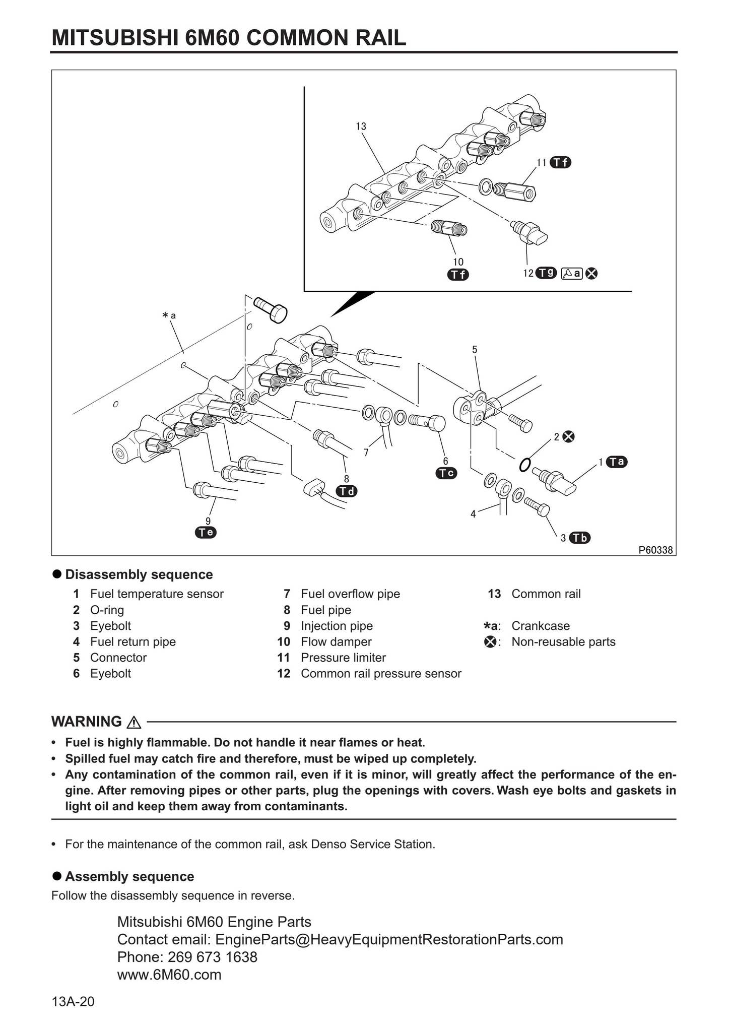 Mitsubishi 6M60 Engine Workshop Manual free download by engineparts2 ...