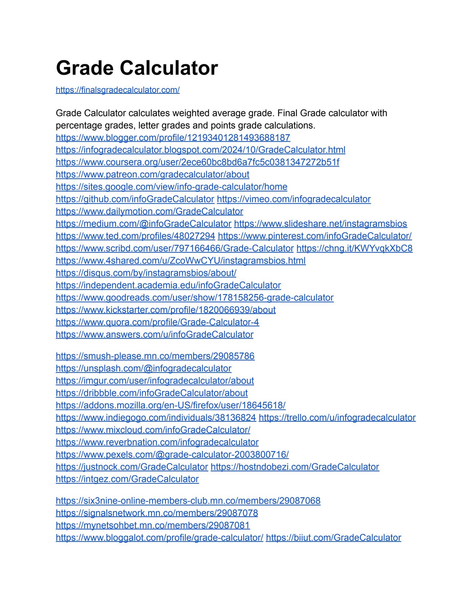 Grade Calculator by Age Calculator - Issuu