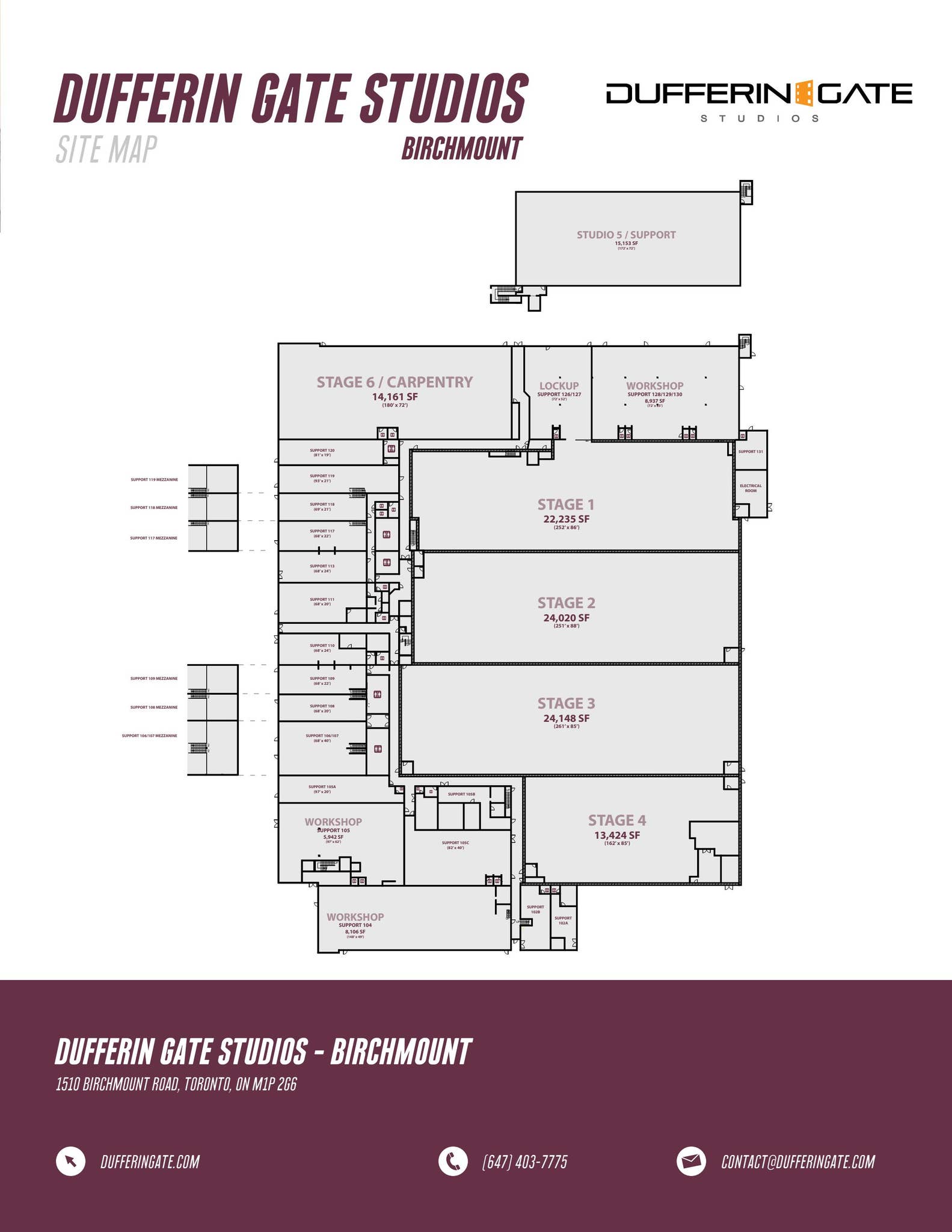 Dufferin Gate Studios Site Map by CineleaseStudios - Issuu