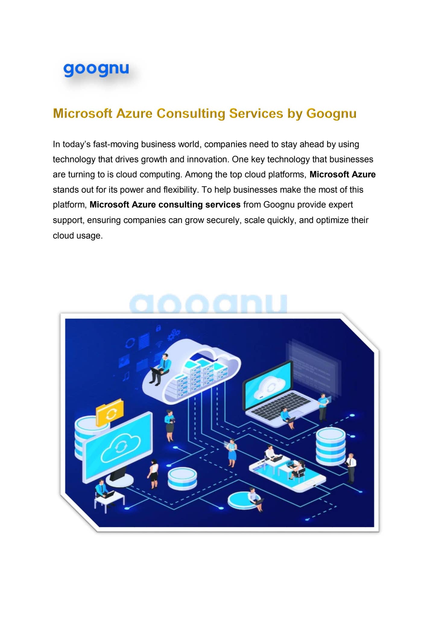 Microsoft Azure Consulting Services | Goognu by Goognu Offpage - Issuu