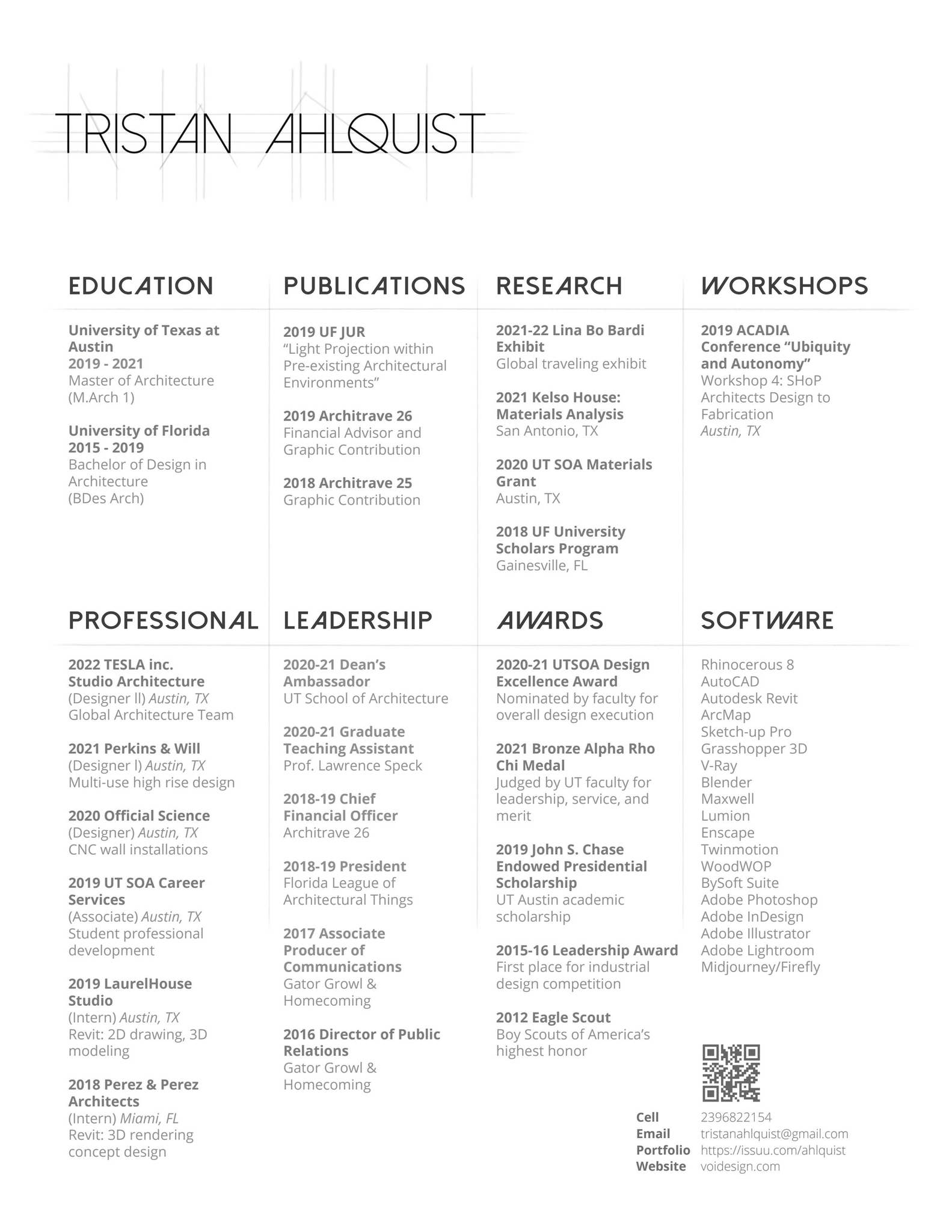 Tristan Ahlquist - Resume '24 by Ahlquist - Issuu