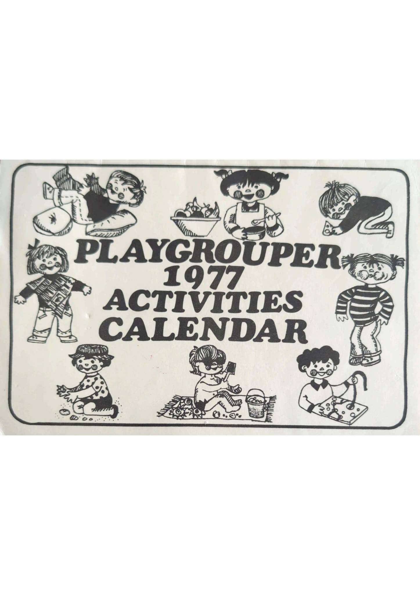 Playgrouper 1977 Activities Calendar - version 2 by Playgroup Victoria ...