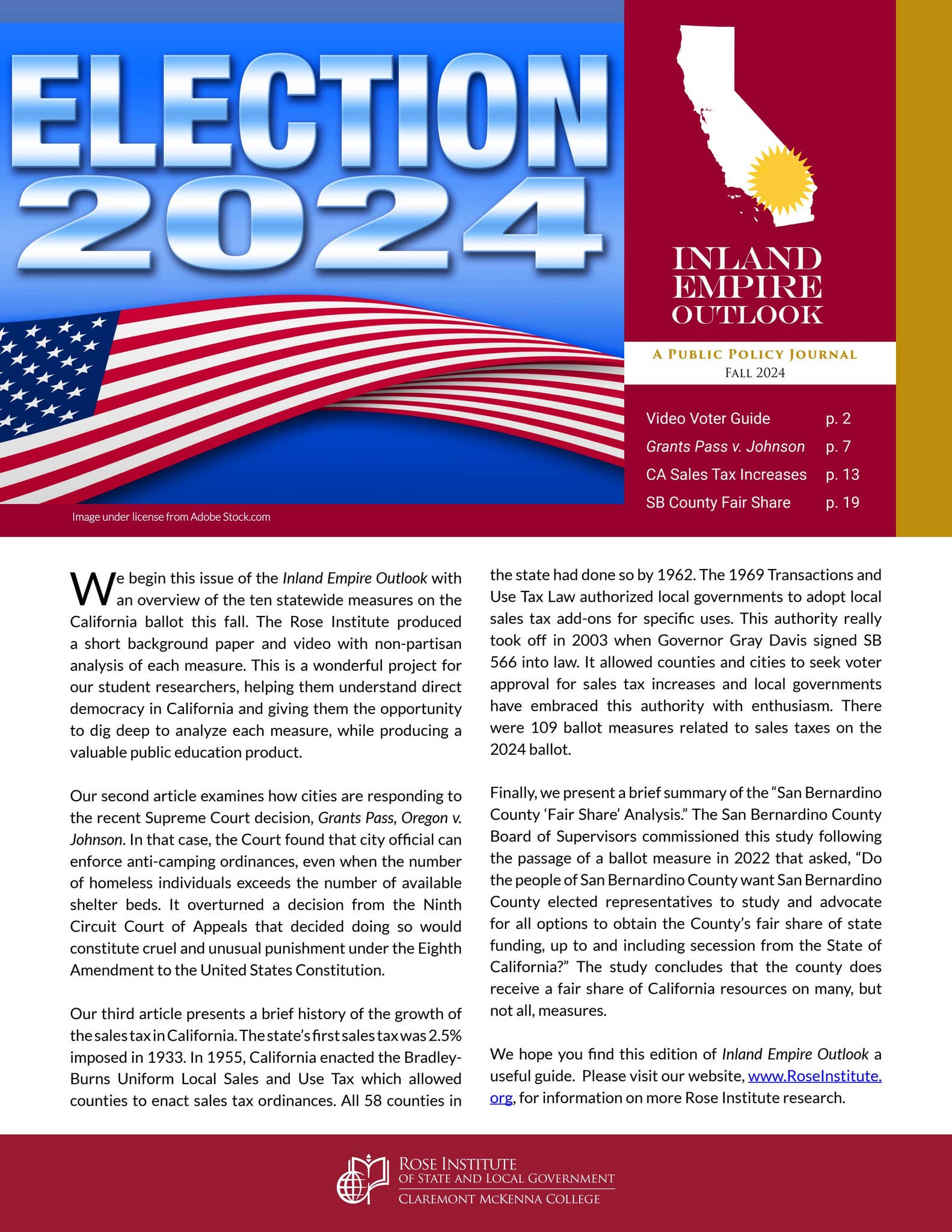 Inland Empire Outlook_Fall 2024 by Rose Institute, CMC - Issuu