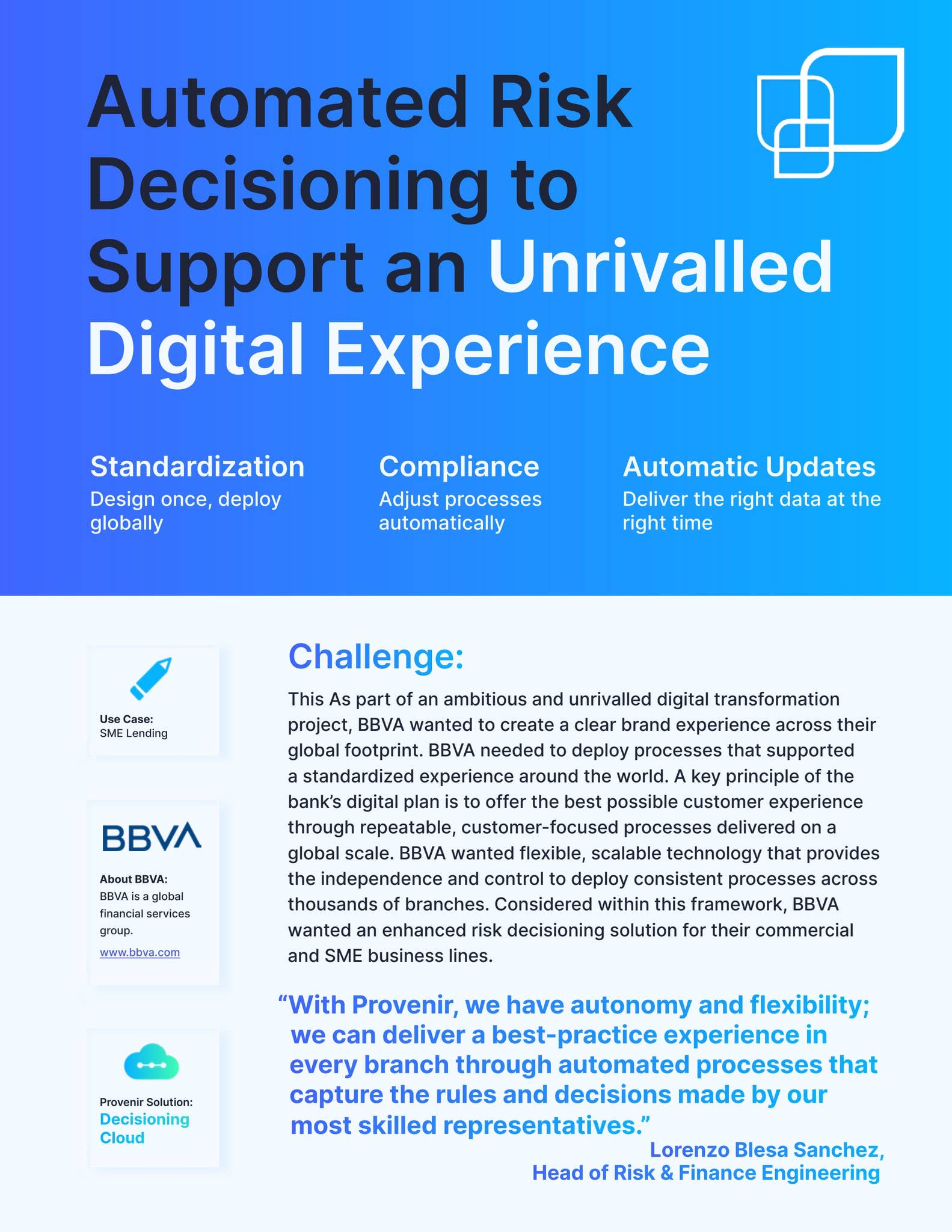 BBVA Case Study by Provenir - Issuu