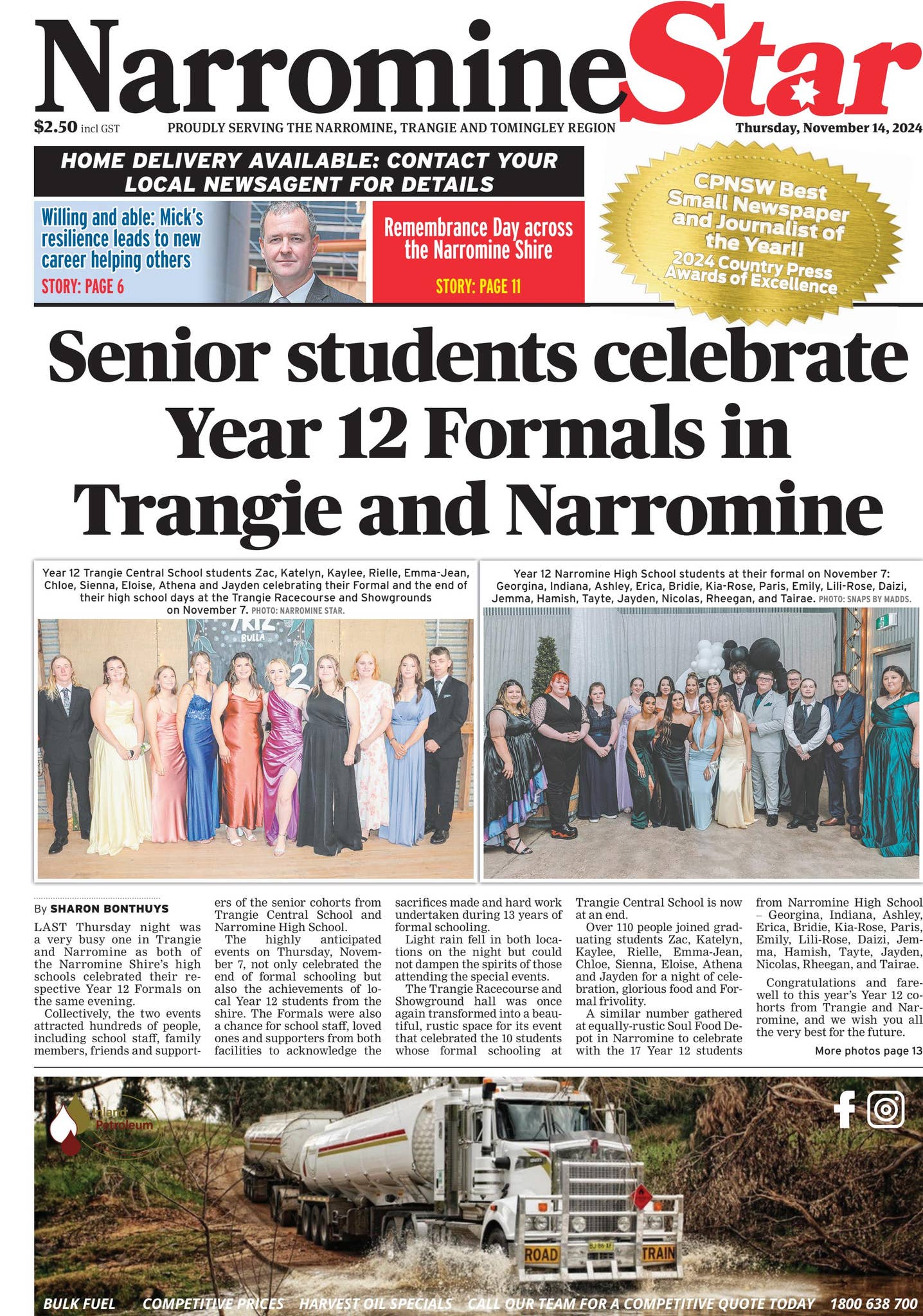Narromine Star 14.11.2024 by Panscott Media - Issuu
