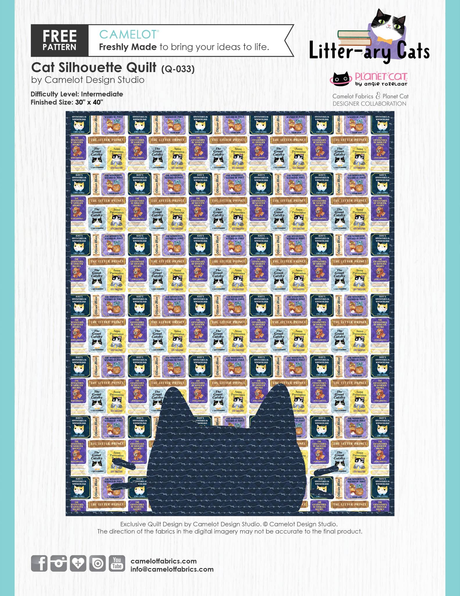Camelot - Cat Silhouette Quilt by EE Schenck Company - Issuu
