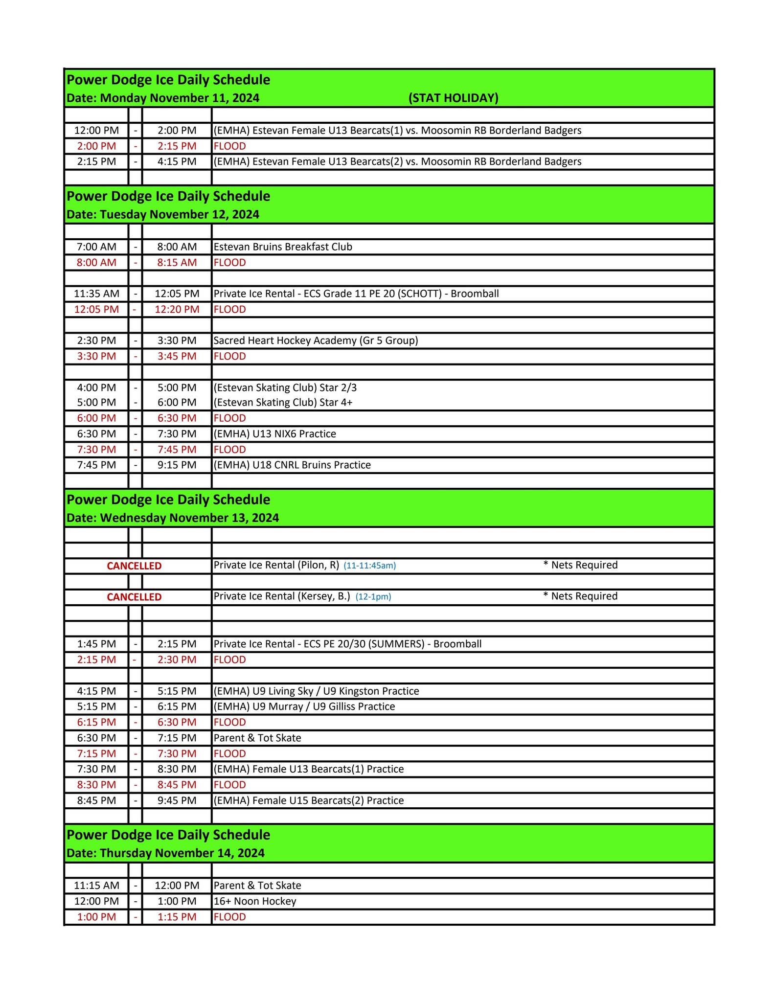 Power Dodge Arena Nov 11 - Dec 1 by cityofestevan - Issuu