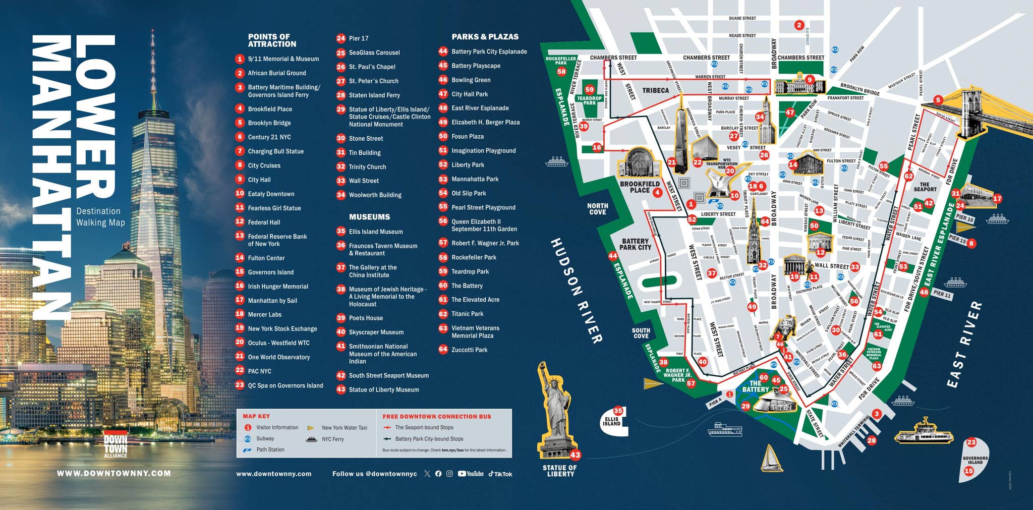 2024 Lower Manhattan Walking Map by Alliance for Downtown New York - Issuu