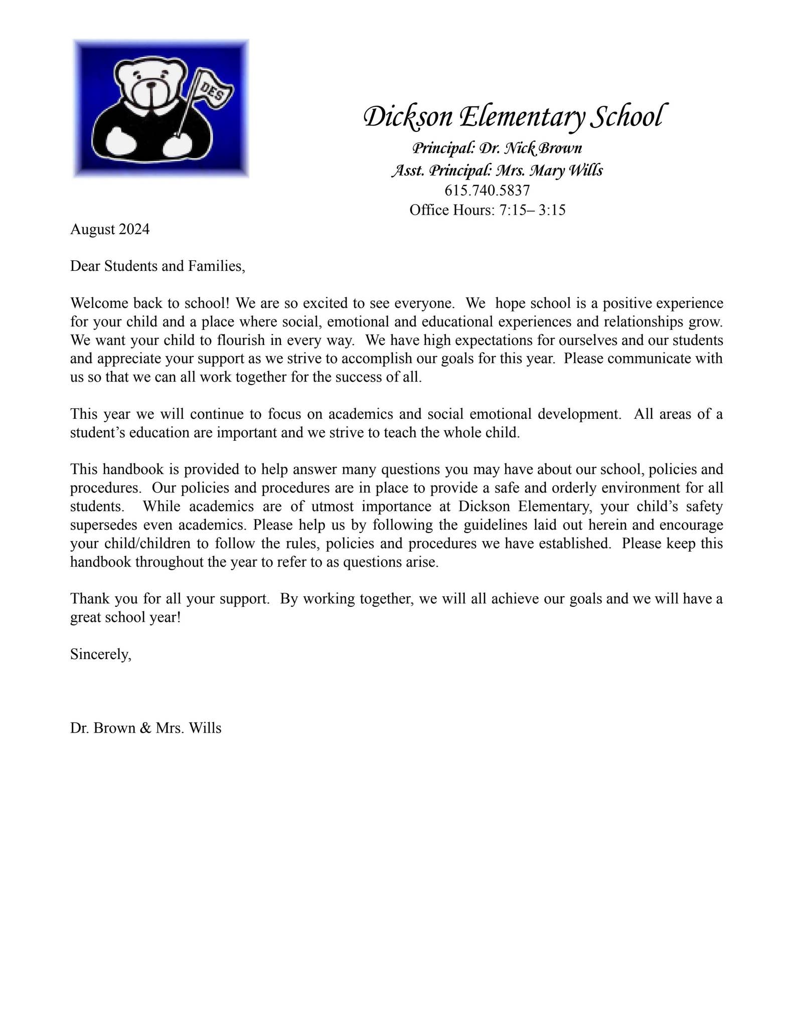 Dickson Elementary Student Handbook by dcstn - Issuu