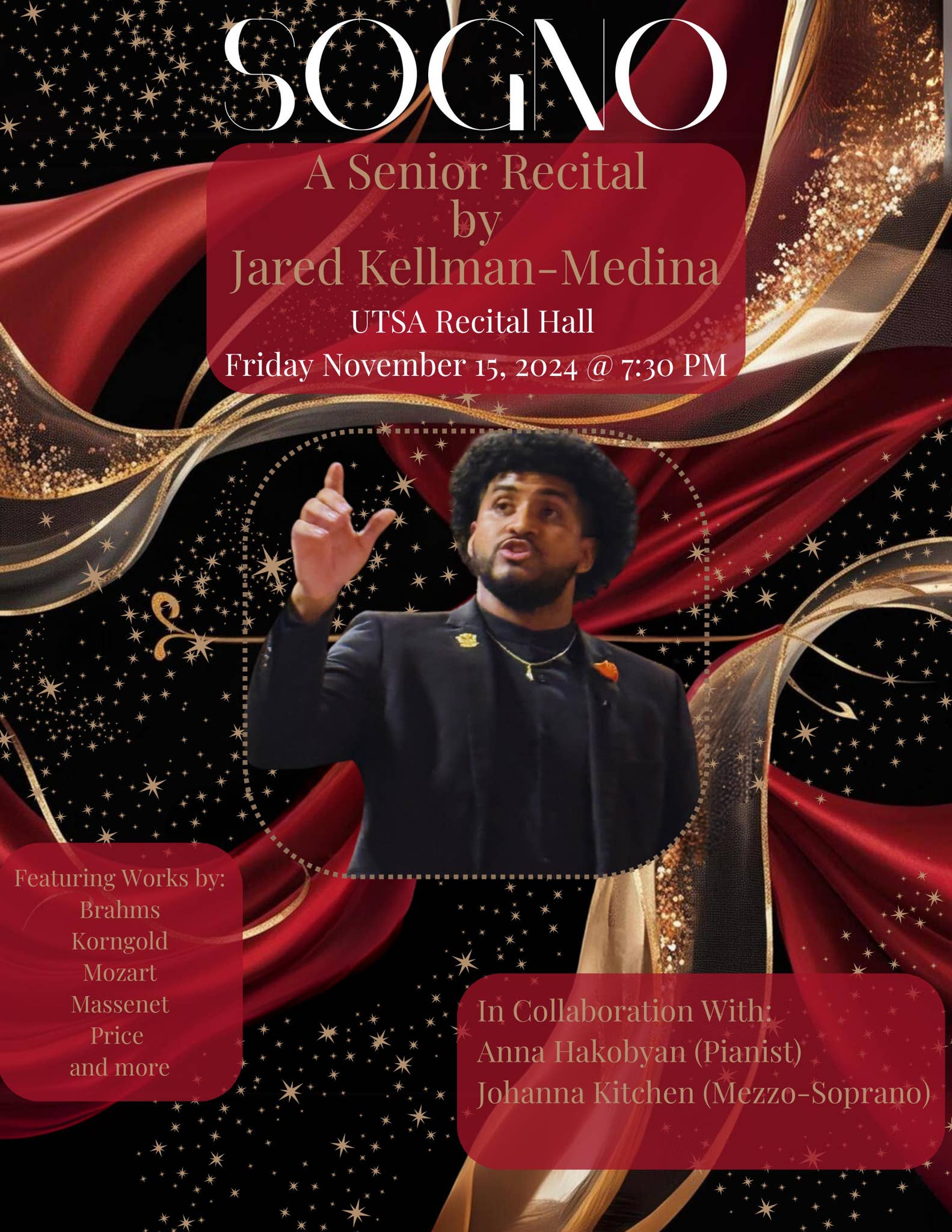 SOGNO: A Senior Recital by Jared Kellman-Medina by UTSA School of Music ...