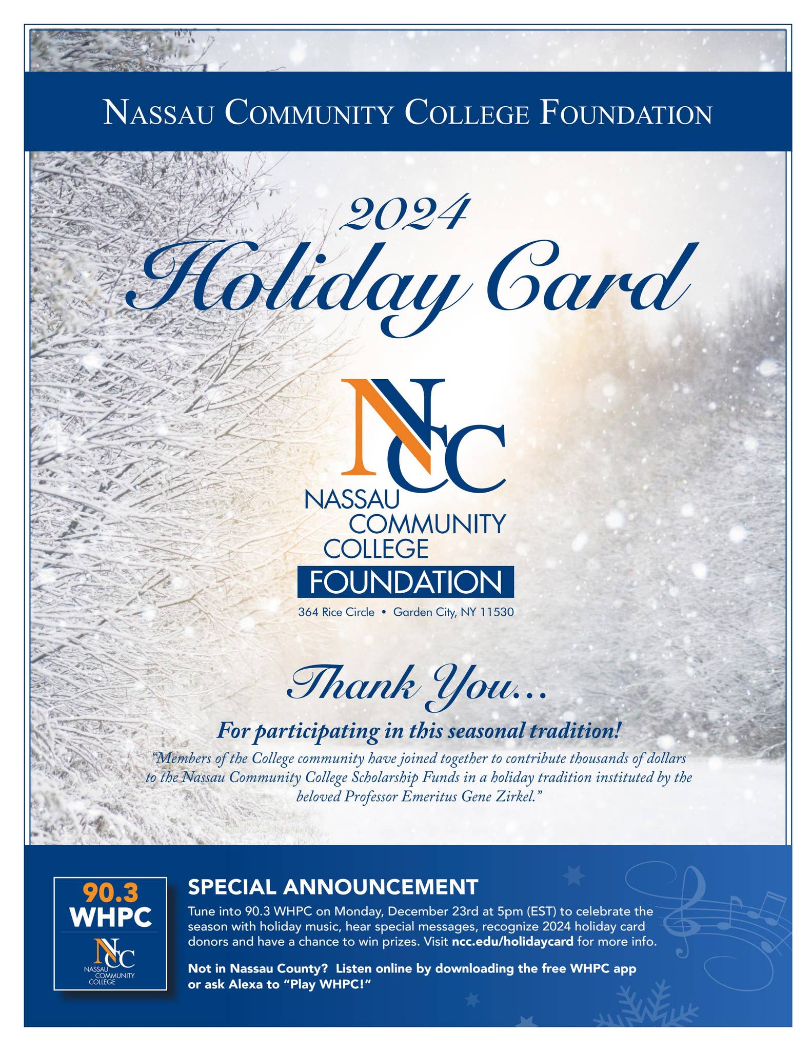2024 Holiday Greeting Card Appeal by nassaucommunitycollege - Issuu