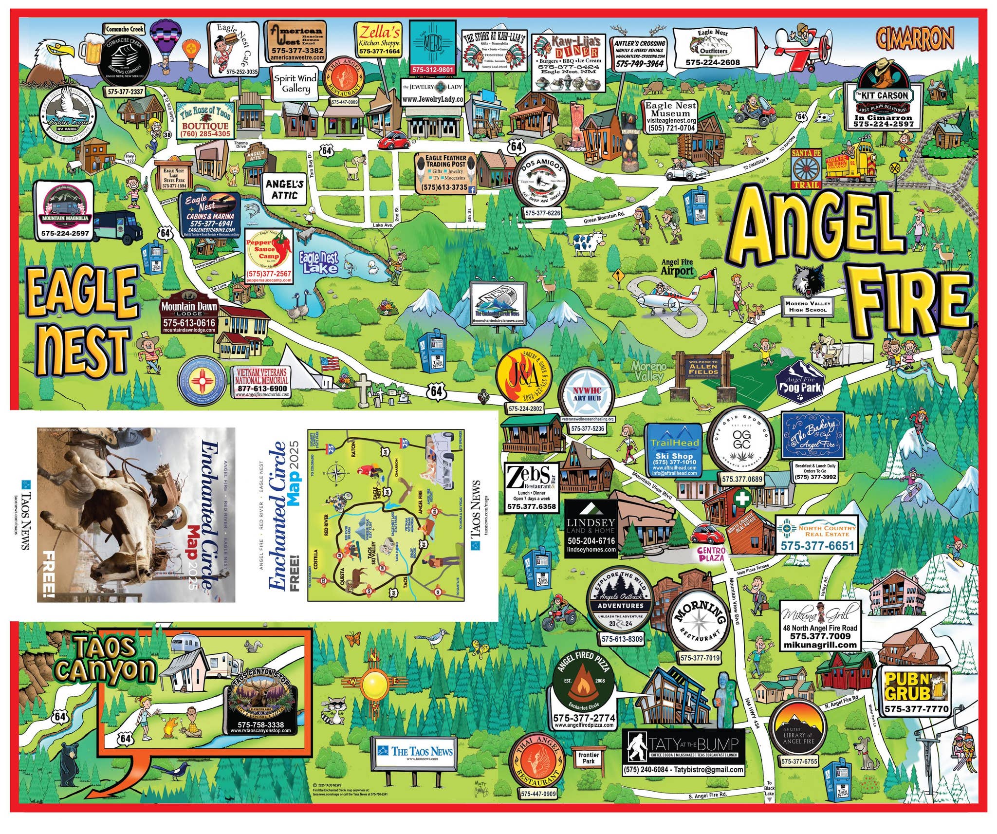 Enchanted Circle Map 2025 by The Taos News - Issuu