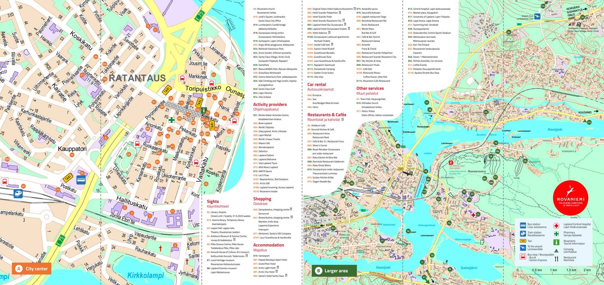 Rovaniemi travel map / Matkailijan kartta 11/24 by Visit Rovaniemi - Issuu