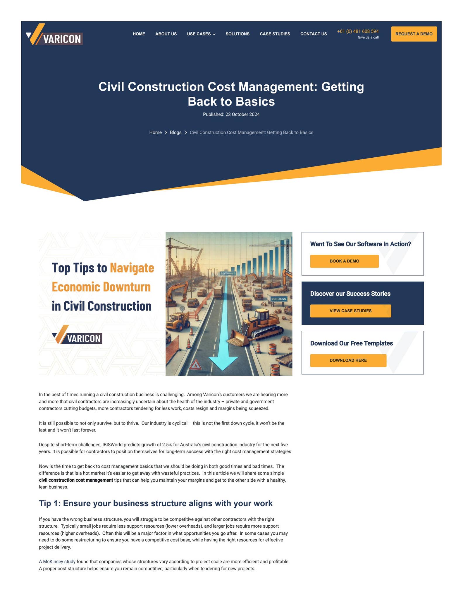 Civil Construction Cost Management: Getting Back to Basics by Varicon Australia - Issuu