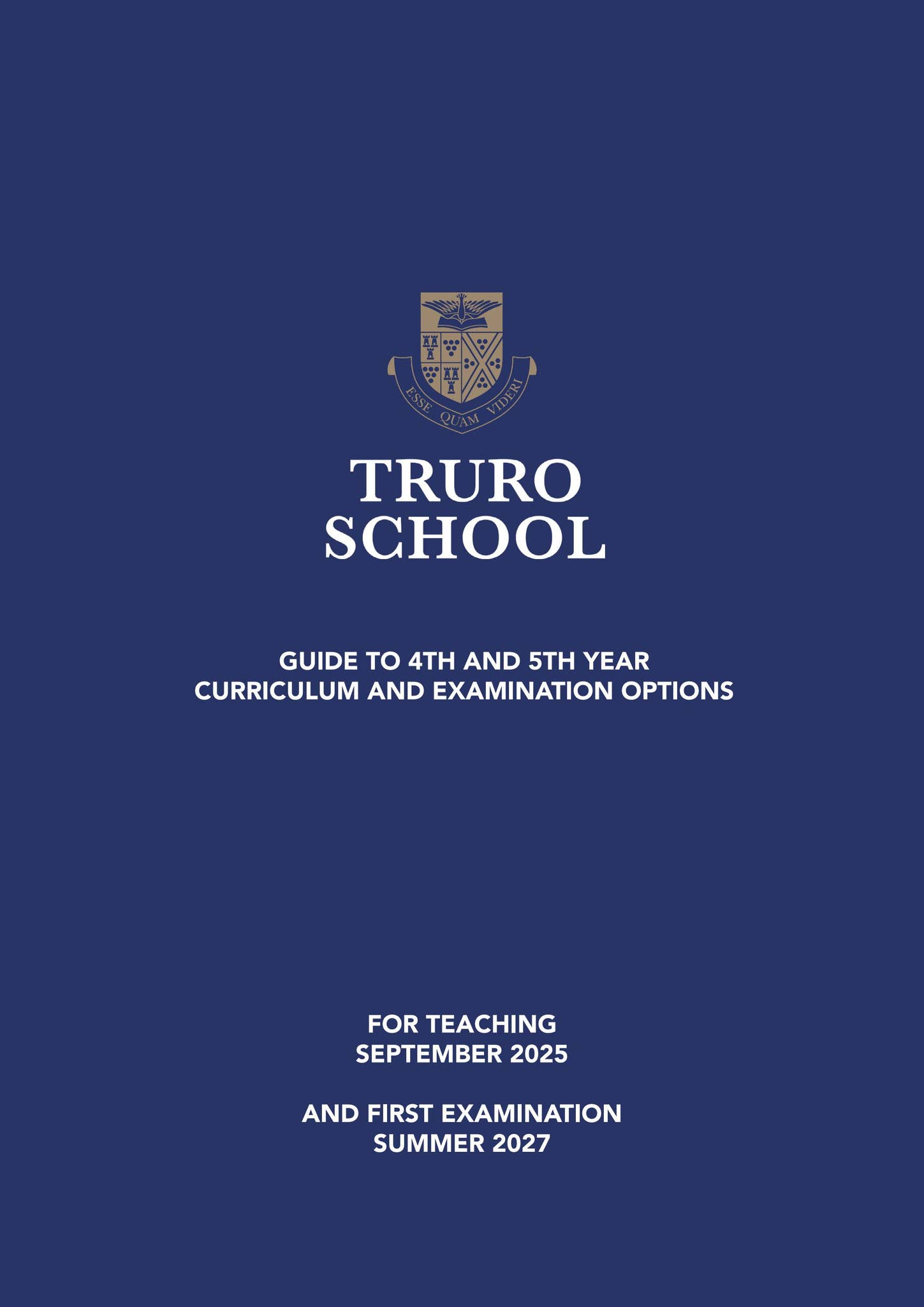 GCSE Guide 2025 - 2027 by Truro School - Issuu