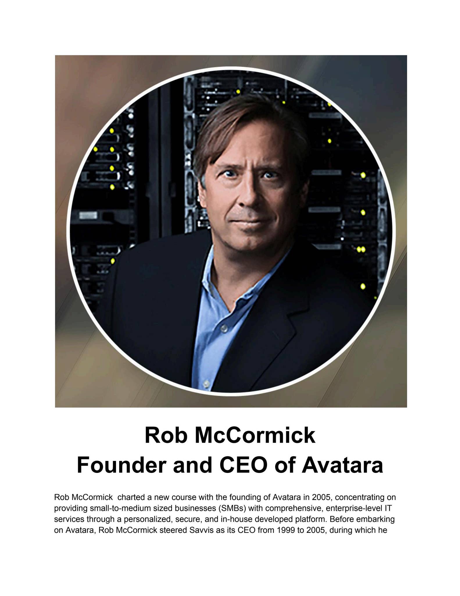 Biography of Rob McCormick by Rob McCormick - Issuu