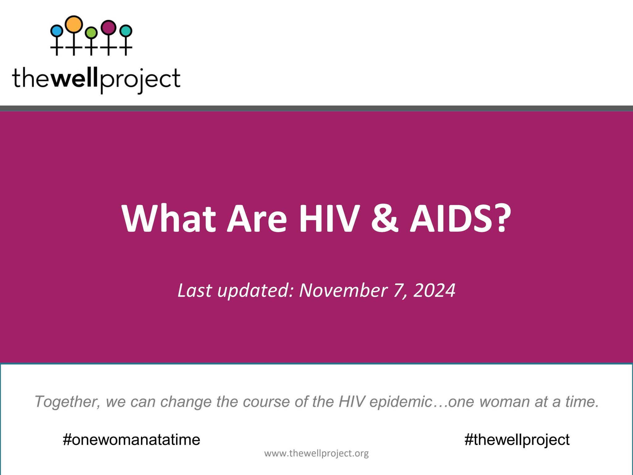 What Are HIV & AIDS? (11/2024) by The Well Project - Issuu