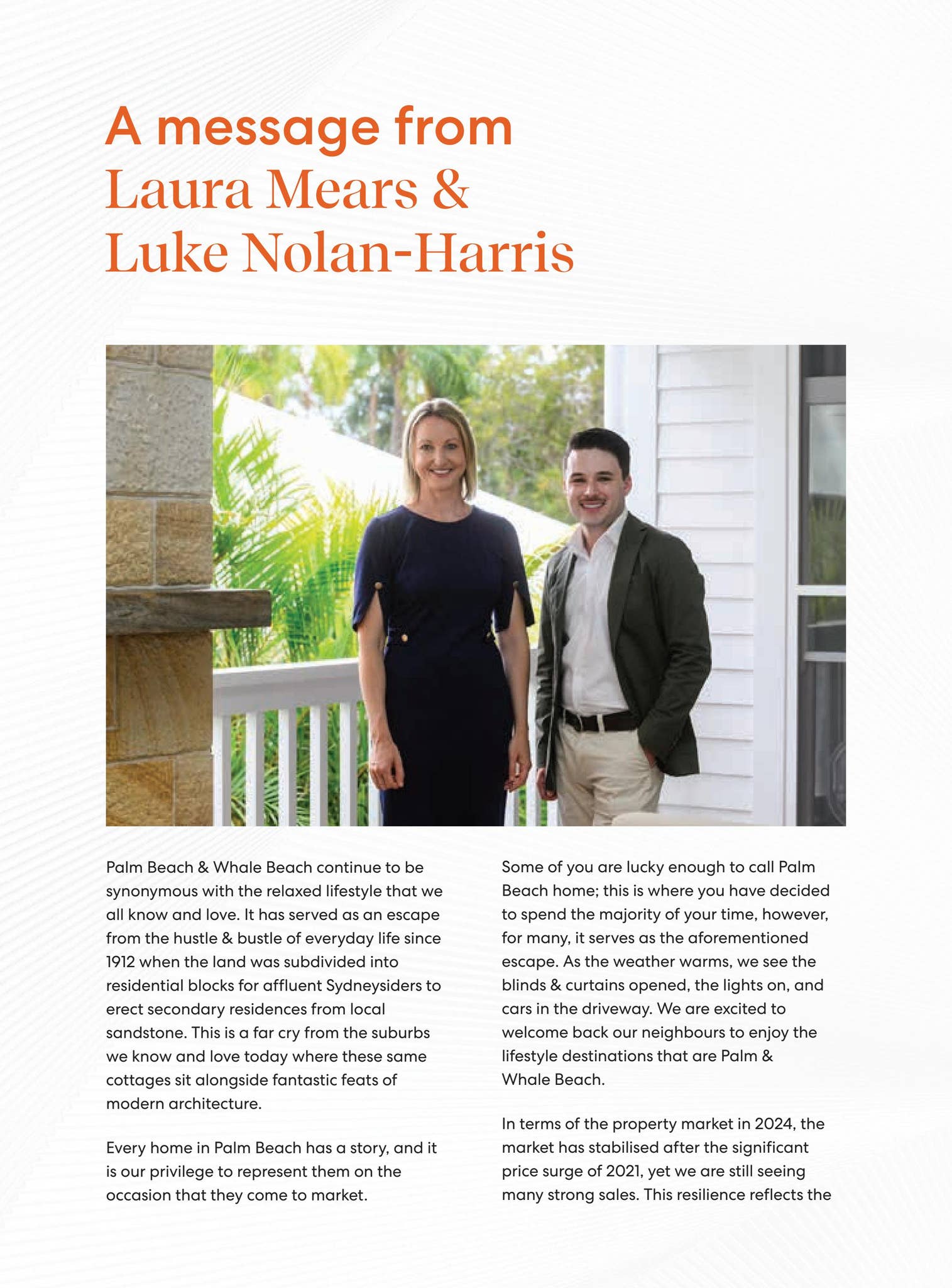 A message from Laura Mears & Luke Nolan-Harris by emmathorntonnn - Issuu