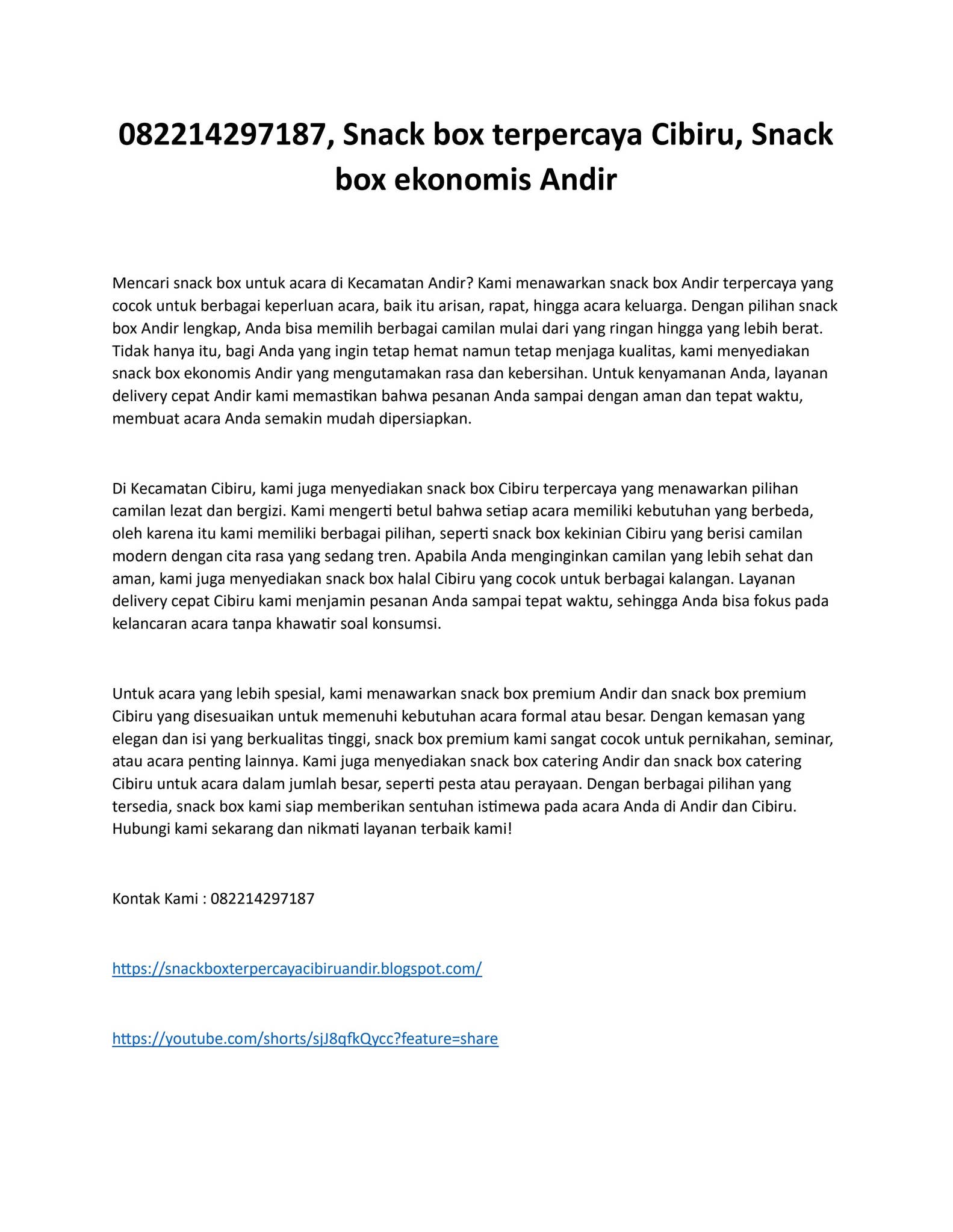 082214297187, Snack box terpercaya Cibiru, Snack box ekonomis Andir by ...