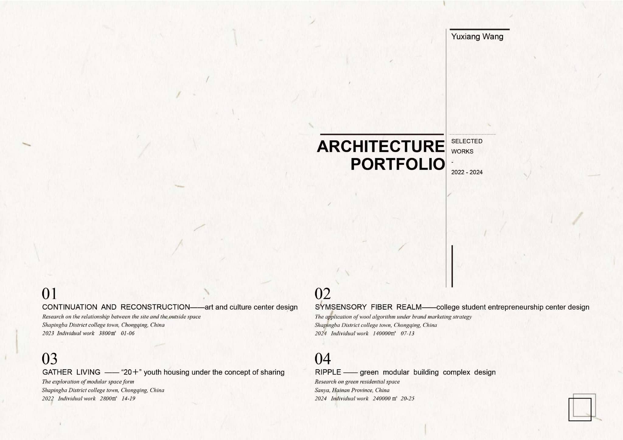 Yuxiang Wang's Portfolio for the Bartlett, UCL by yuxiangwang173 - Issuu