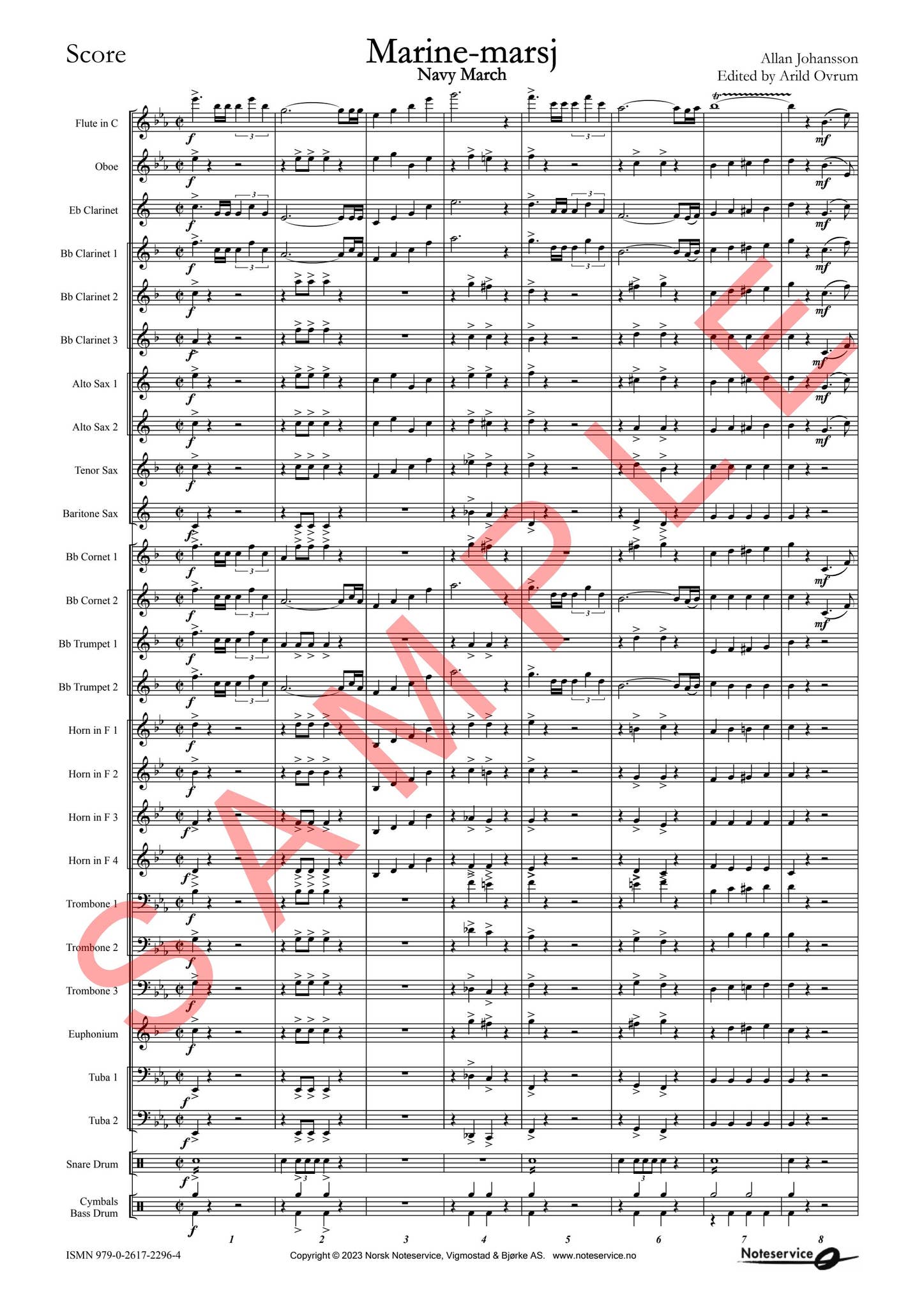 MB Marine-marsj (Ovrum 23) Score Issuu by Musikkforlagene - Issuu