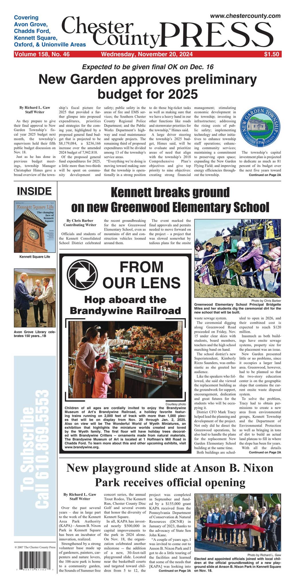 Chester County Press 11-20-2024 Edition by Ad Pro Inc. - Issuu