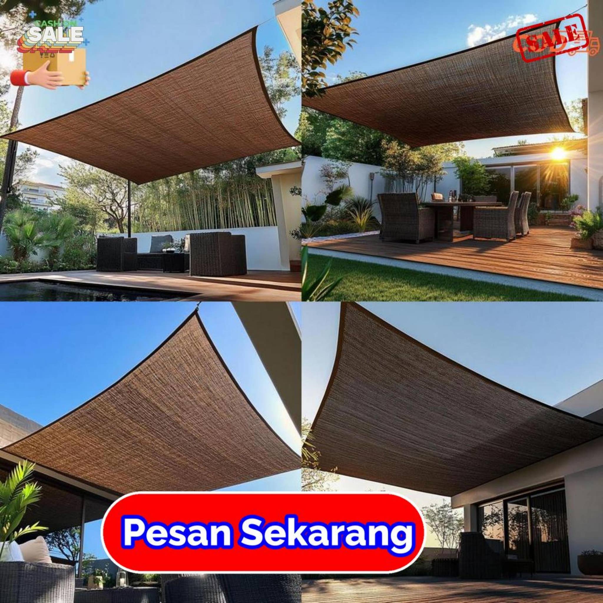 Paranet Custom Ukuran Sesuai Kebutuhan Teras Atau Halaman Rumah - by ...