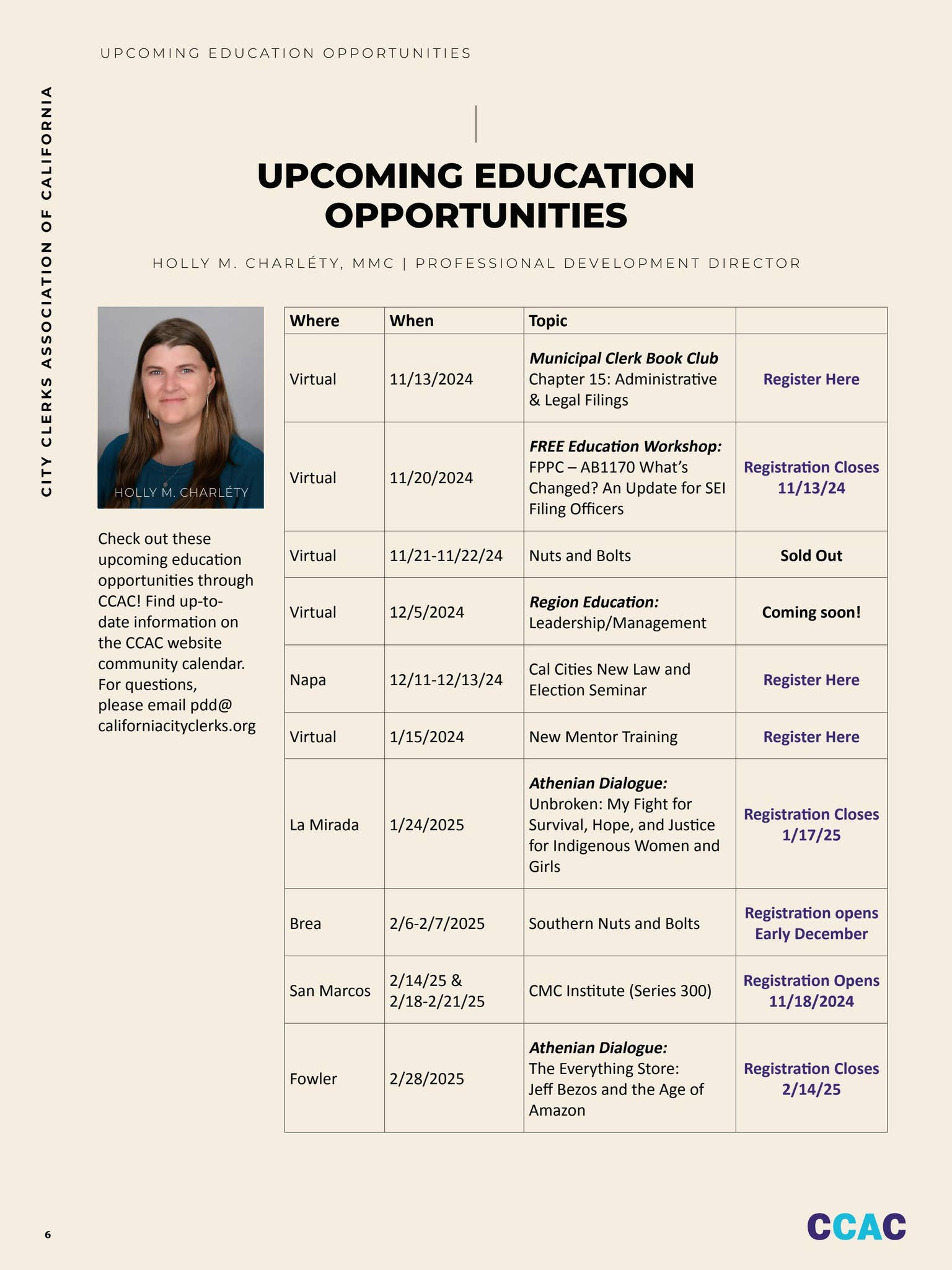 CCAC | Official Word | November 2024 by CCACalifornia - Issuu