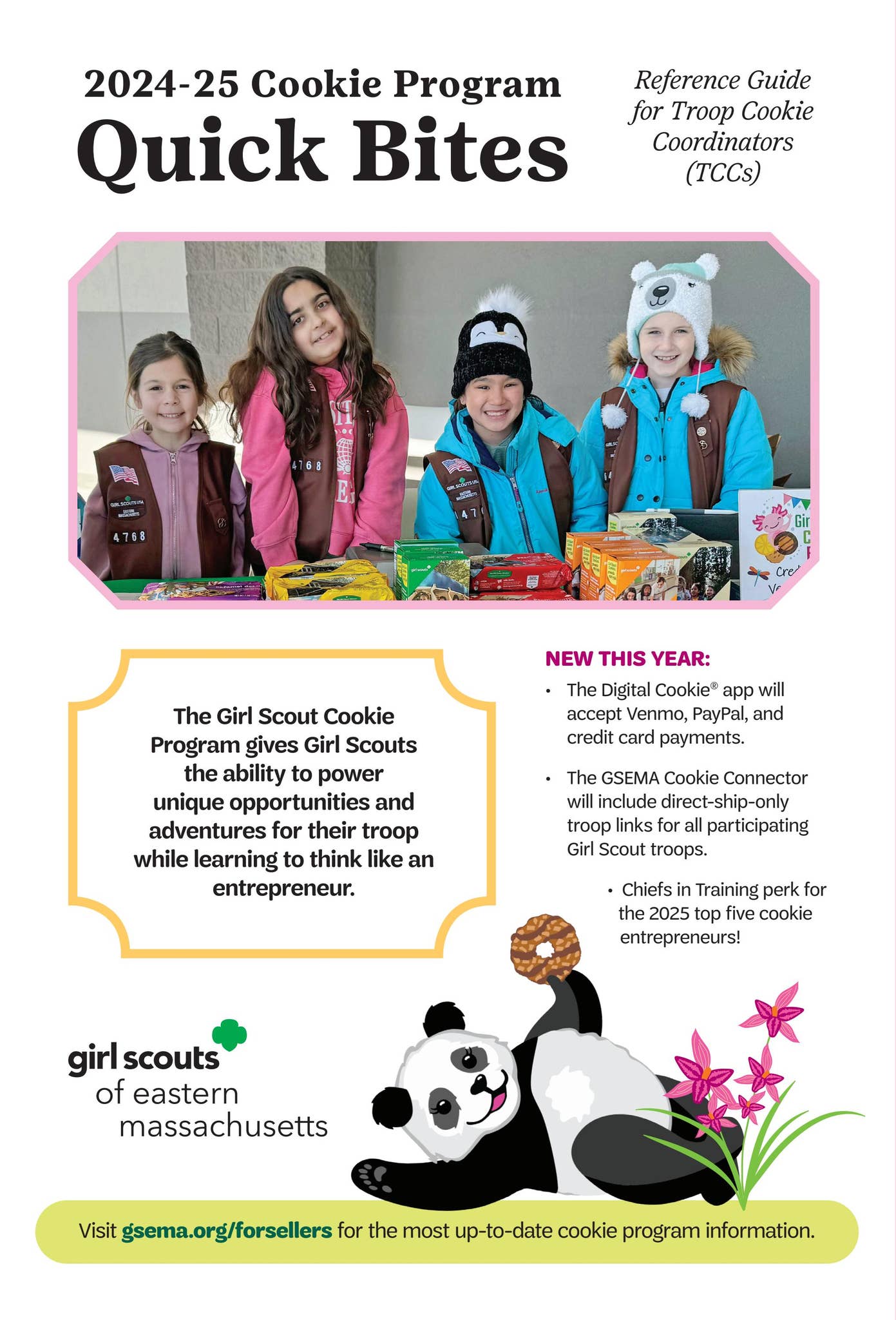 GSEMA 2024-25 Cookie Program Quick Bites by girlscoutsemass - Issuu