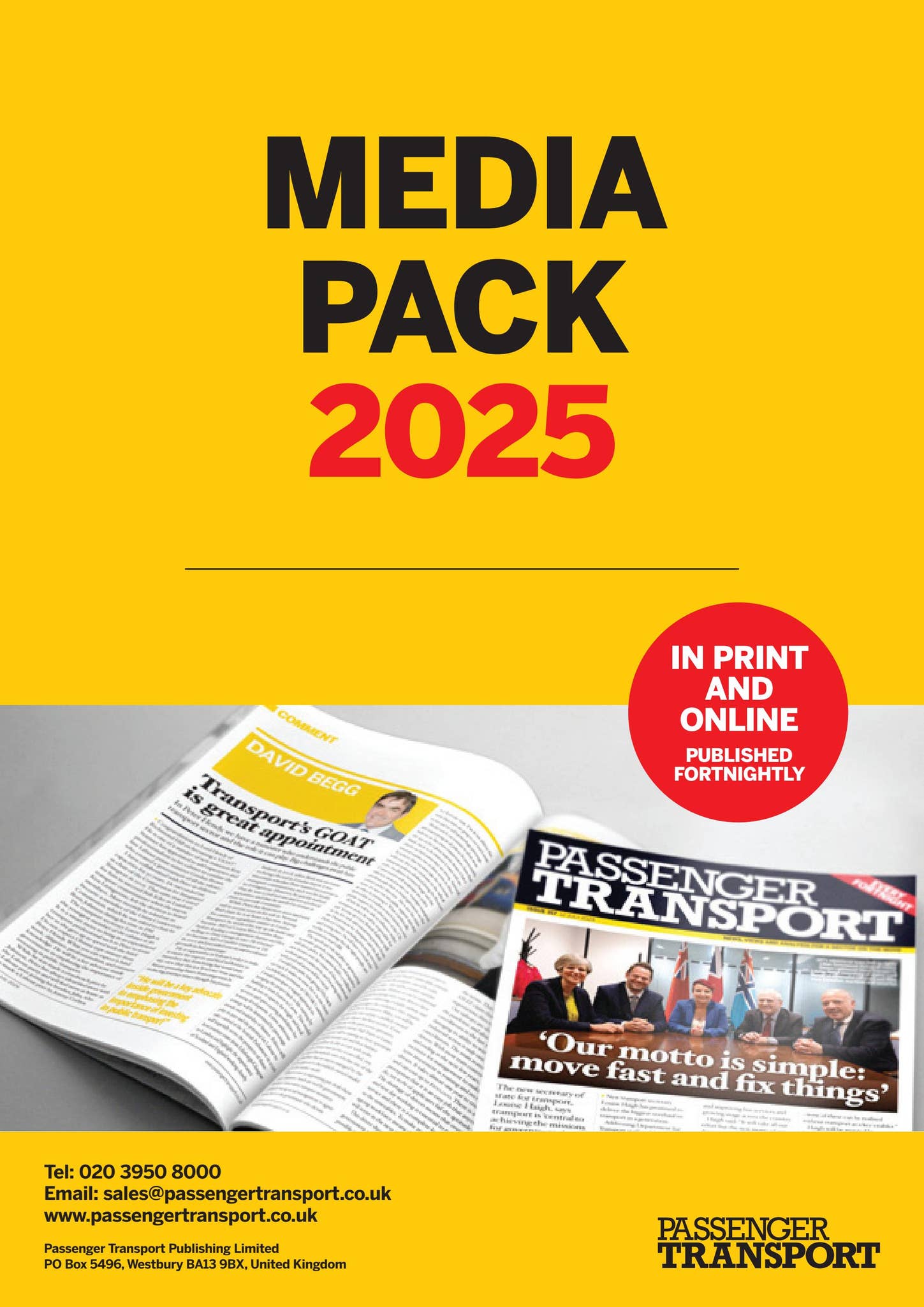 Passenger Transport Media Pack 2025 by Passenger Transport Publishing ...