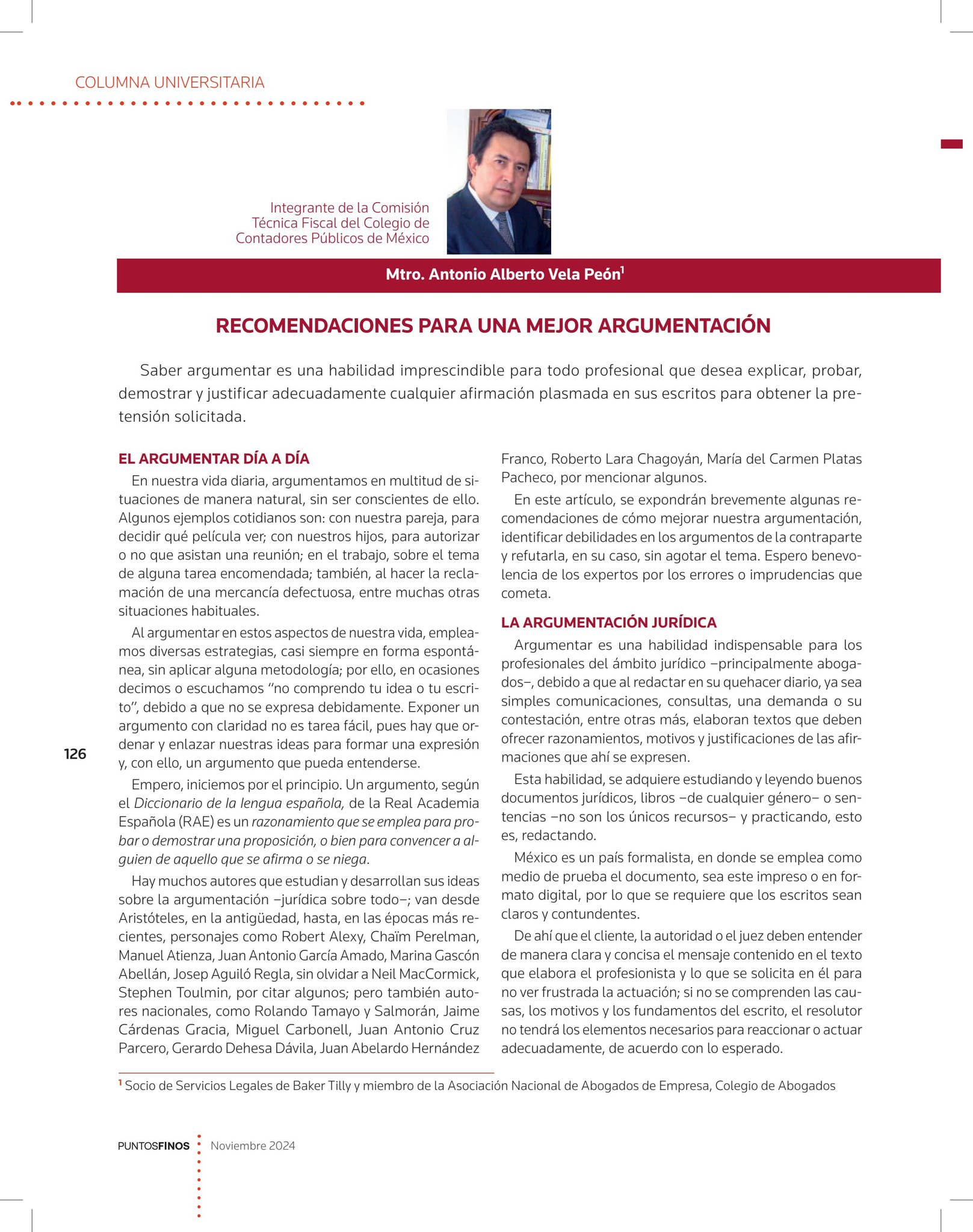 Recomendaciones para una mejor argumentación by Baker Tilly México - Issuu