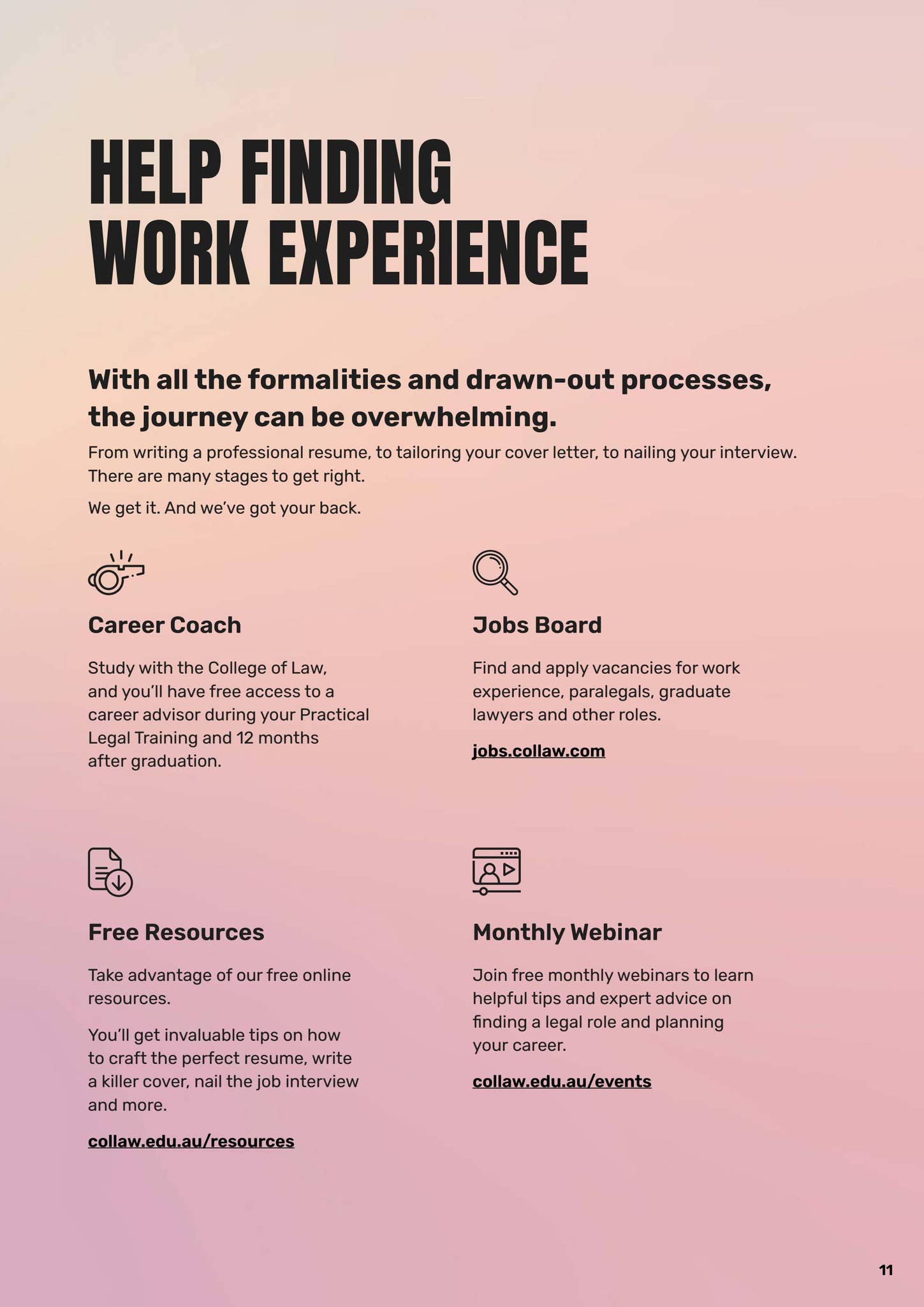 Work Experience Guide for Students by The College of Law - Issuu