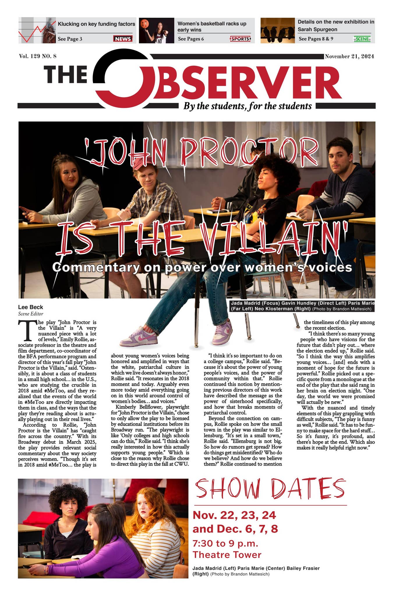 The Observer, Fall 2024 - Issue 8 by CWU Observer - Issuu