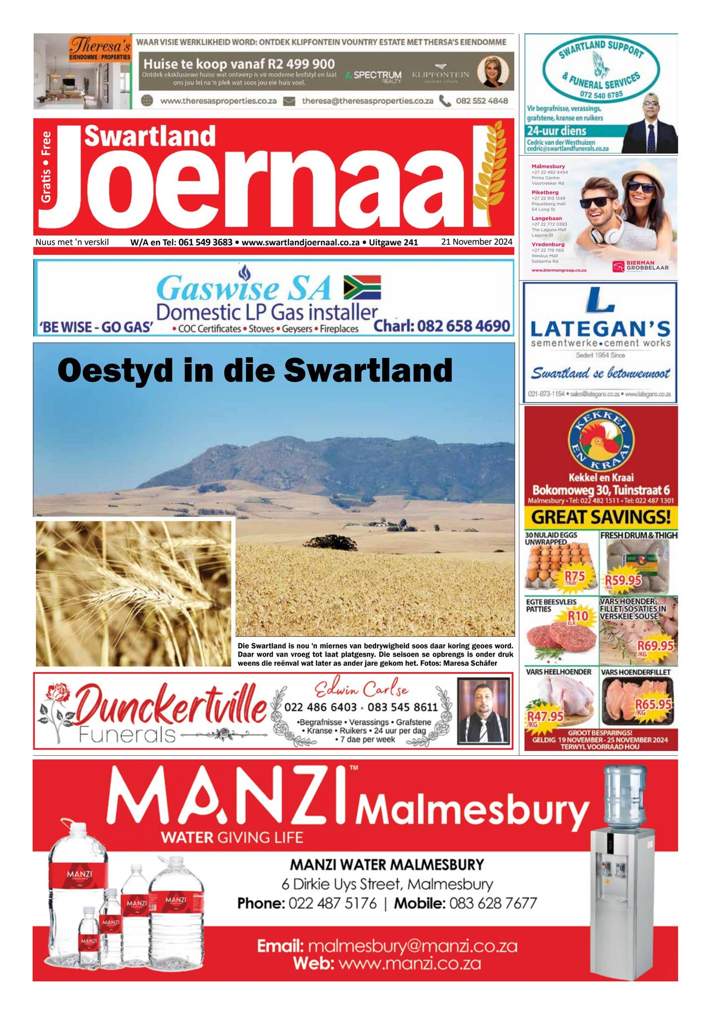 Swartland Joernaal 21 November 2024 by Swartland Joernaal - Issuu
