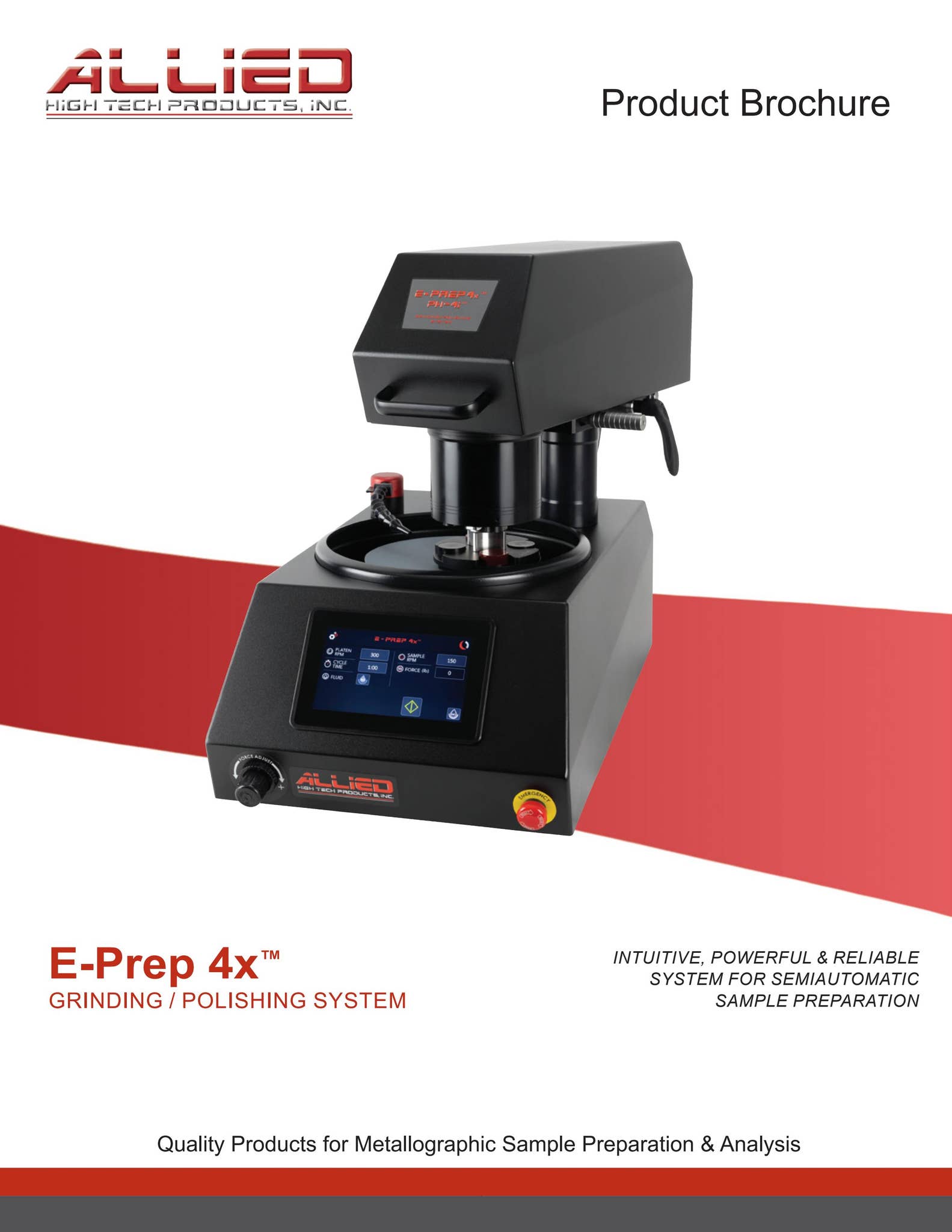 E-Prep 4x™ Grinding/Polishing System Brochure by Allied High Tech ...