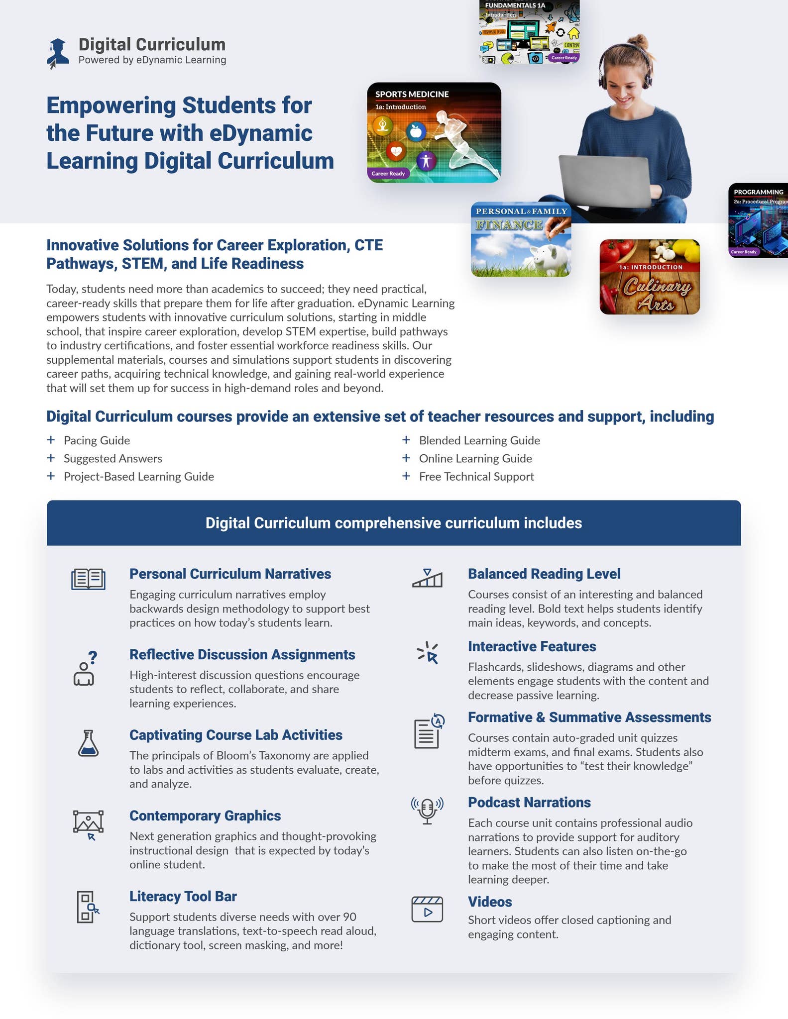 eDynamic Learning (High School Digital Curriculum) Overview Flyer by edynamiclearning - Issuu