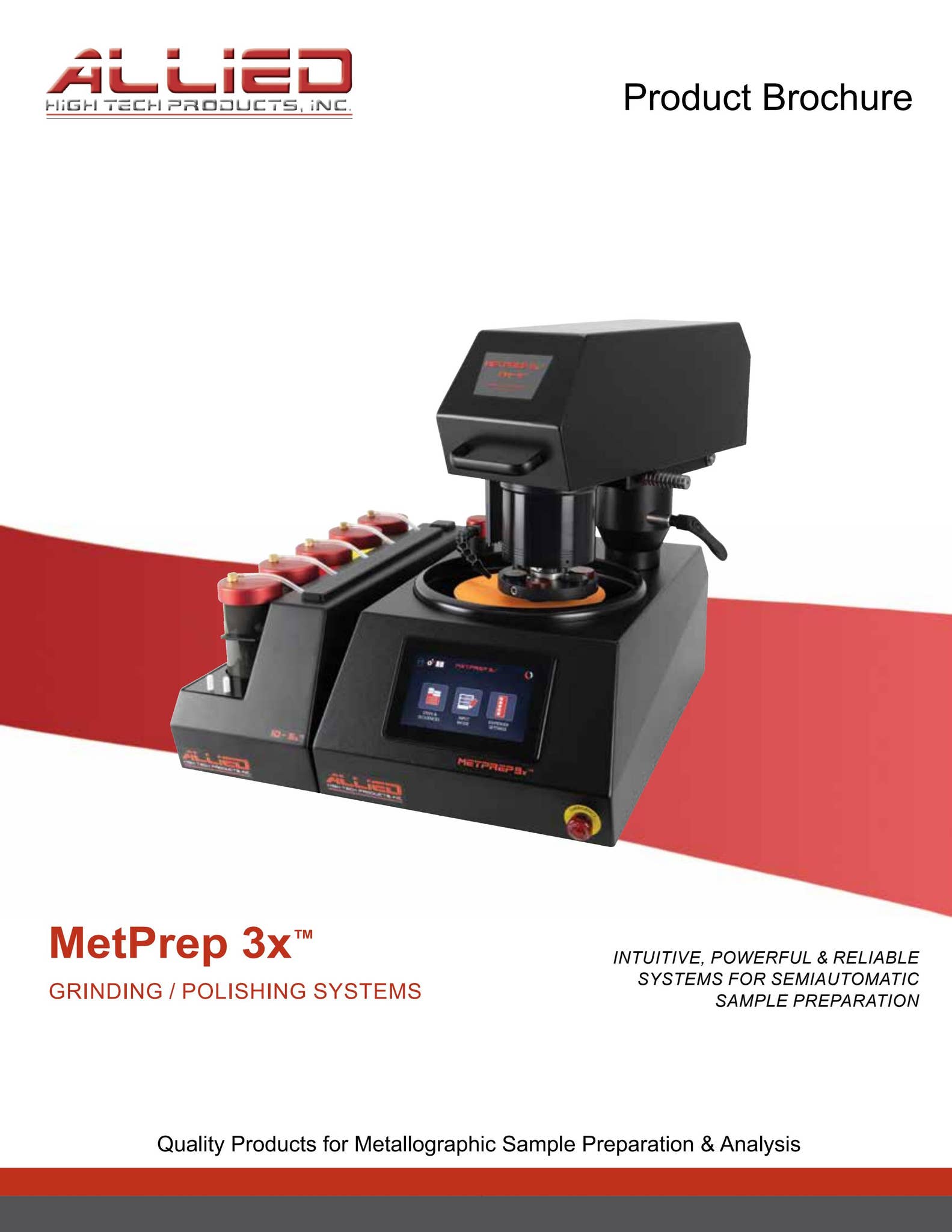 MetPrep 3x™ Grinding/Polishing Systems Brochure by Allied High Tech ...